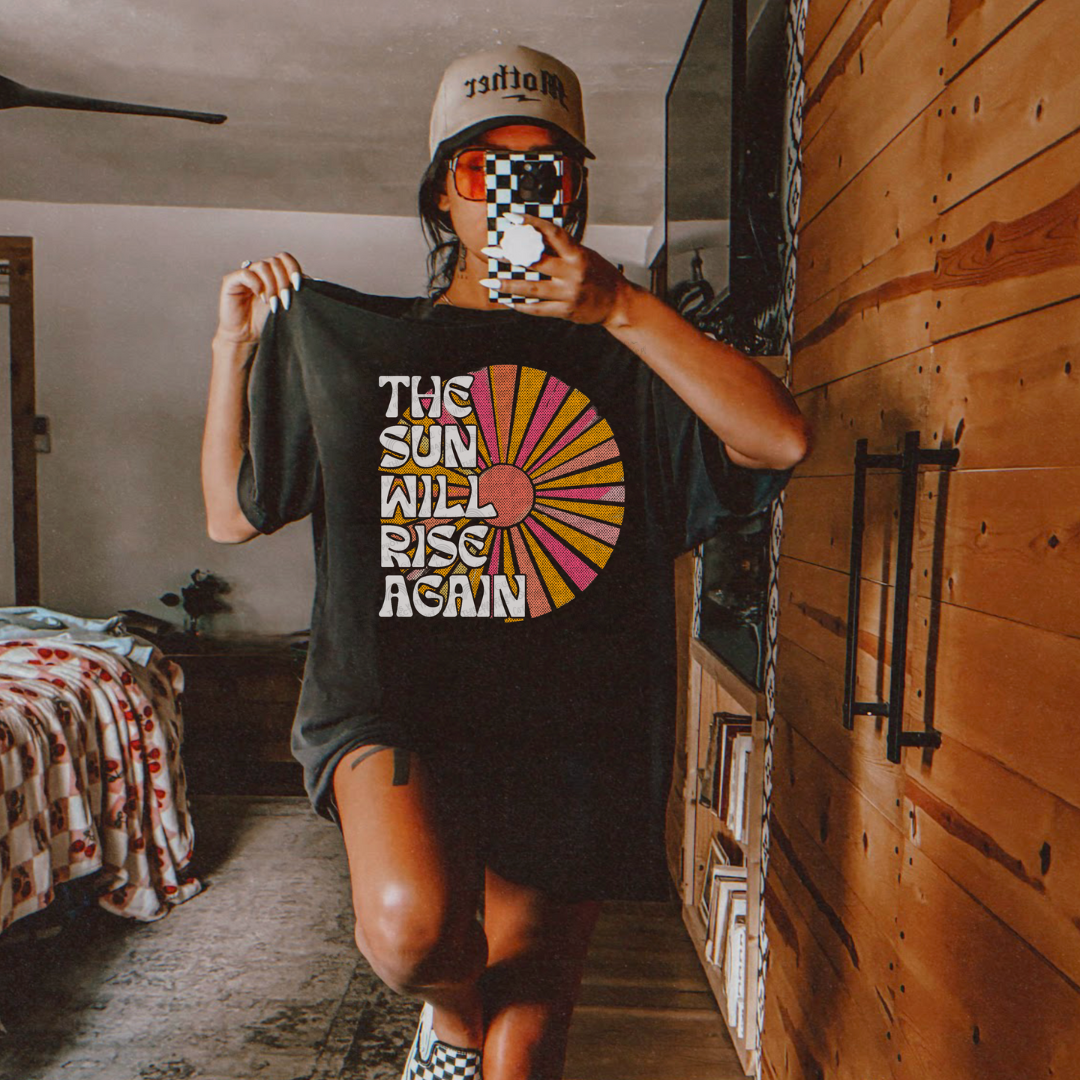 The Sun Will Rise Again Retro Sun TRANSFER SAL – Sassy Sublimation ...