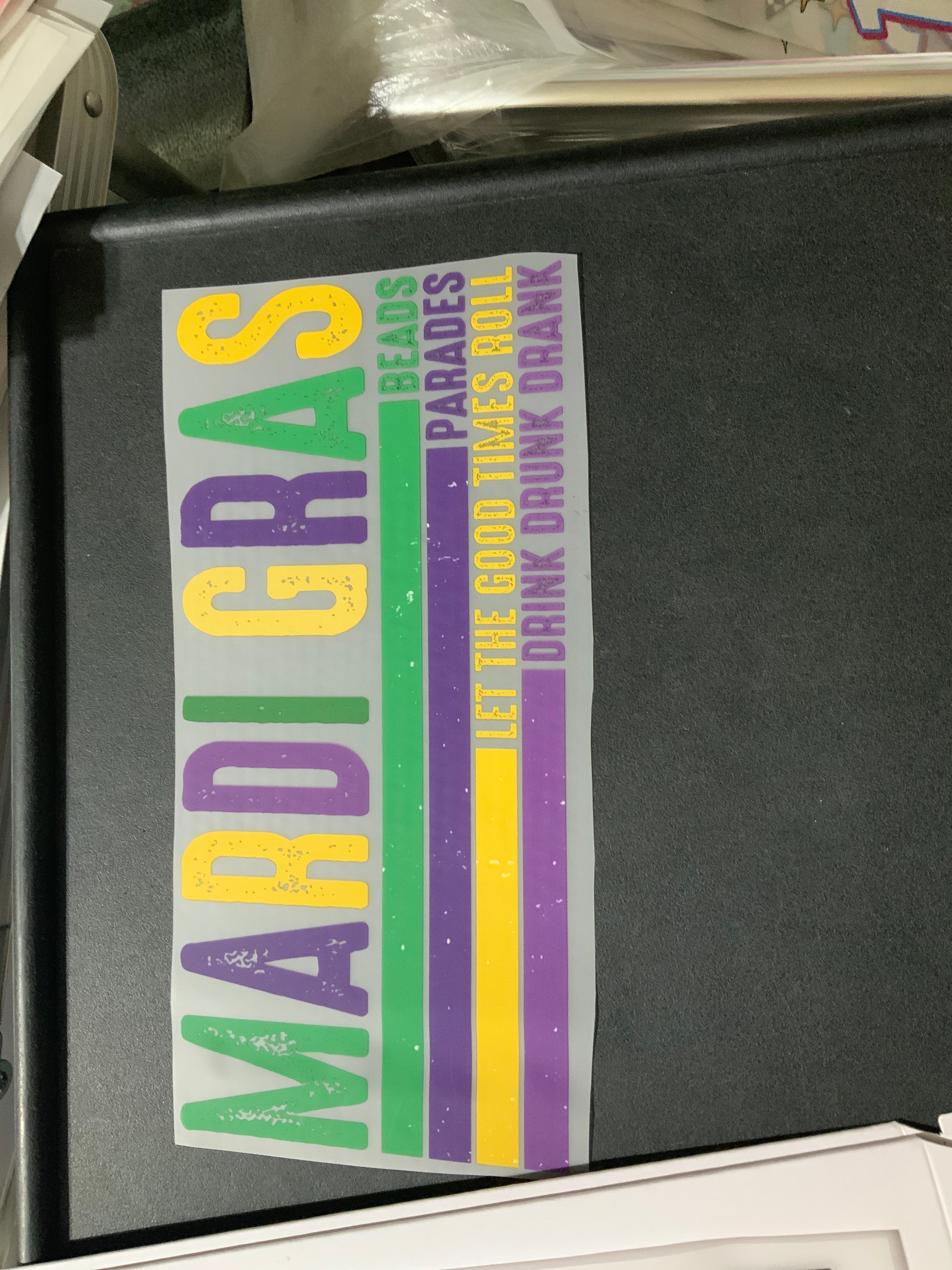 Mardi Gras Stripes RTS DTF TRANSFER – Sassy Sublimation & Screen Prints