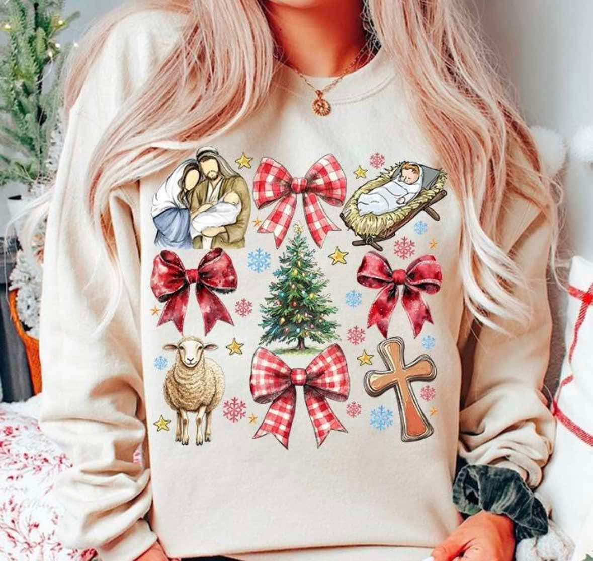 Baby Jesus Christmas Collage TRANSFER – Sassy Sublimation & Screen Prints