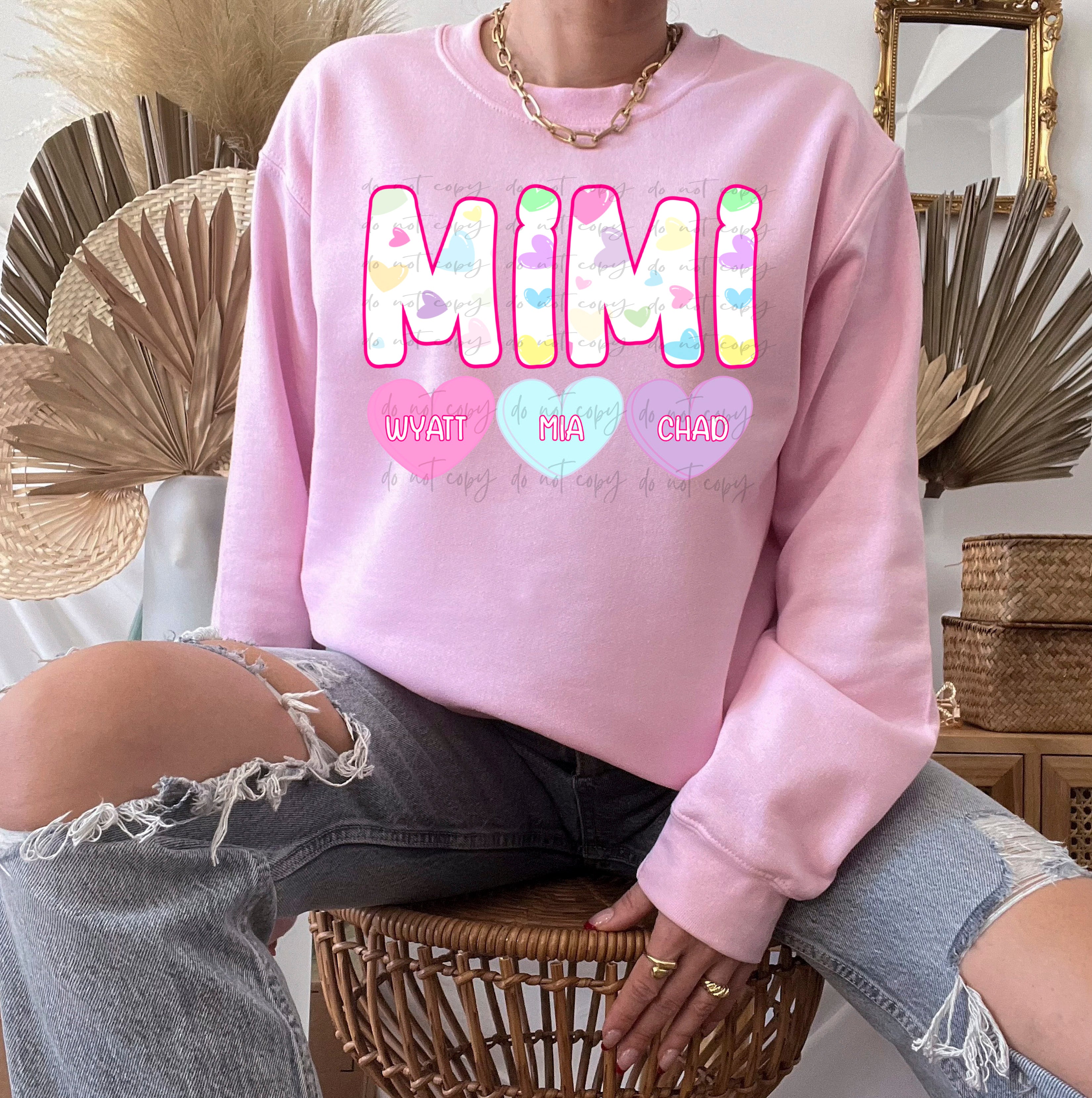 Mimi Candy Hearts CUSTOMIZED DTF TRANSFER – Sassy Sublimation & Screen Prints