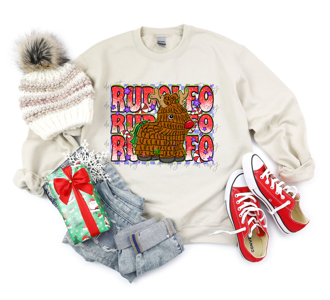 Rudolpho Stacked Checkered Distressed TRANSFER – Sassy Sublimation ...