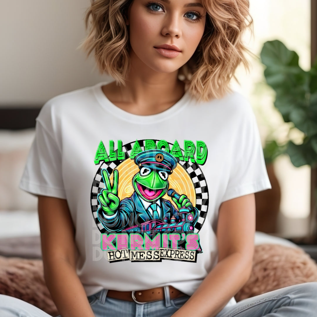 All Aboard Ker Hot Mess Express Frog TRANSFER RNW HPE – Sassy ...