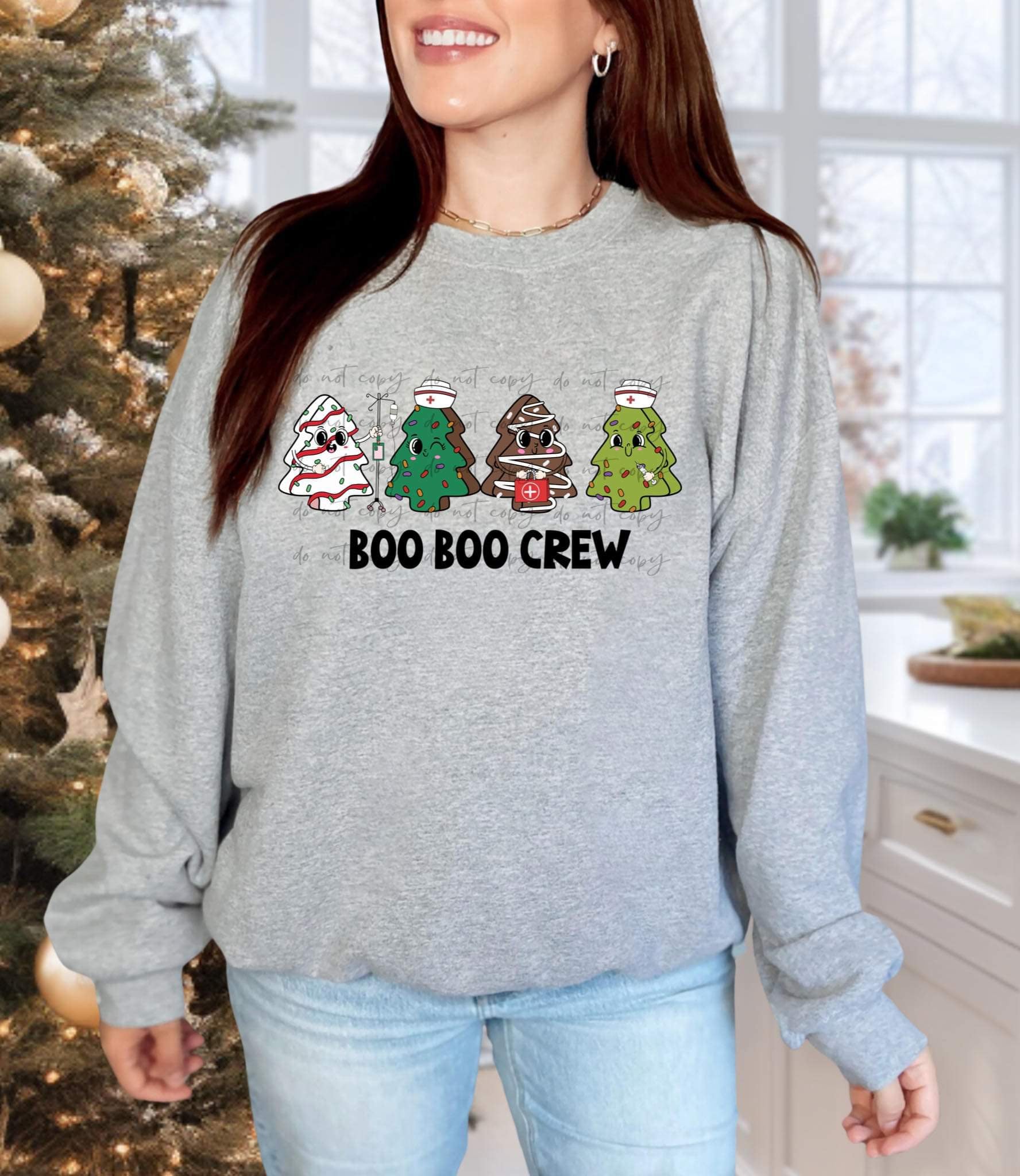 Boo Boo Crew Christmas Cake Nurses TRANSFER – Sassy Sublimation ...