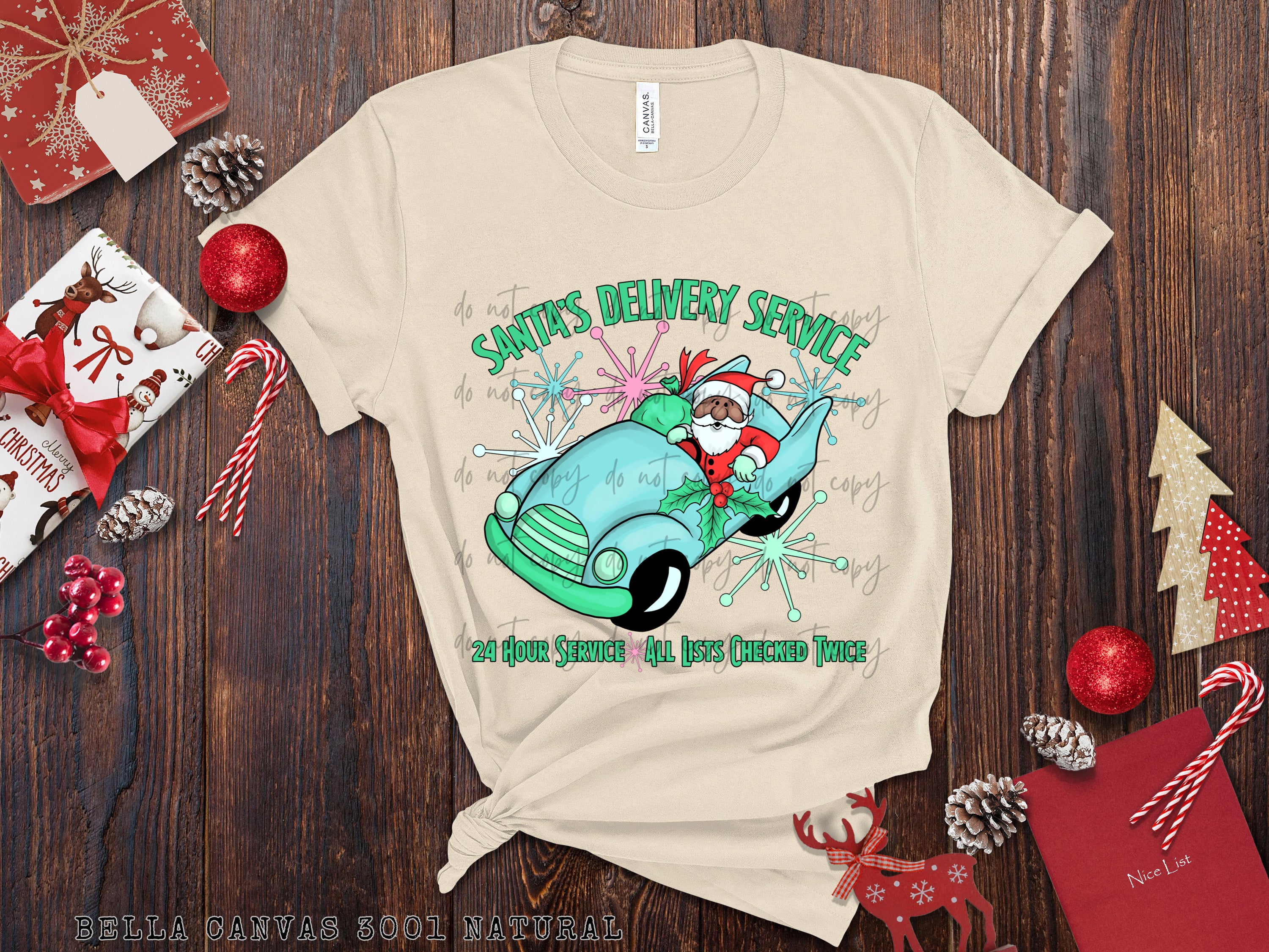 Santa’s Delivery Service MED TRANSFER – Sassy Sublimation & Screen Prints