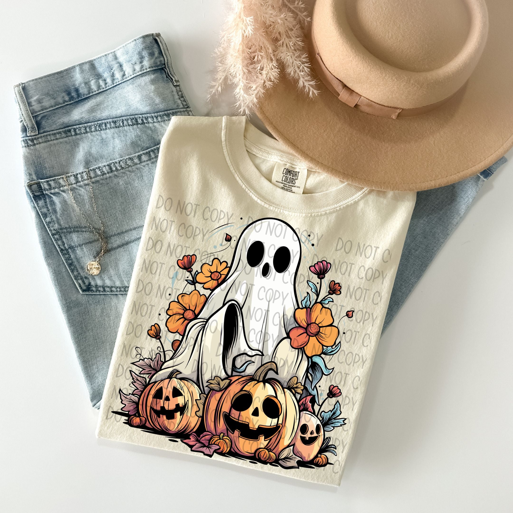 Pumpkin Ghost TRANSFER OSD – Sassy Sublimation & Screen Prints