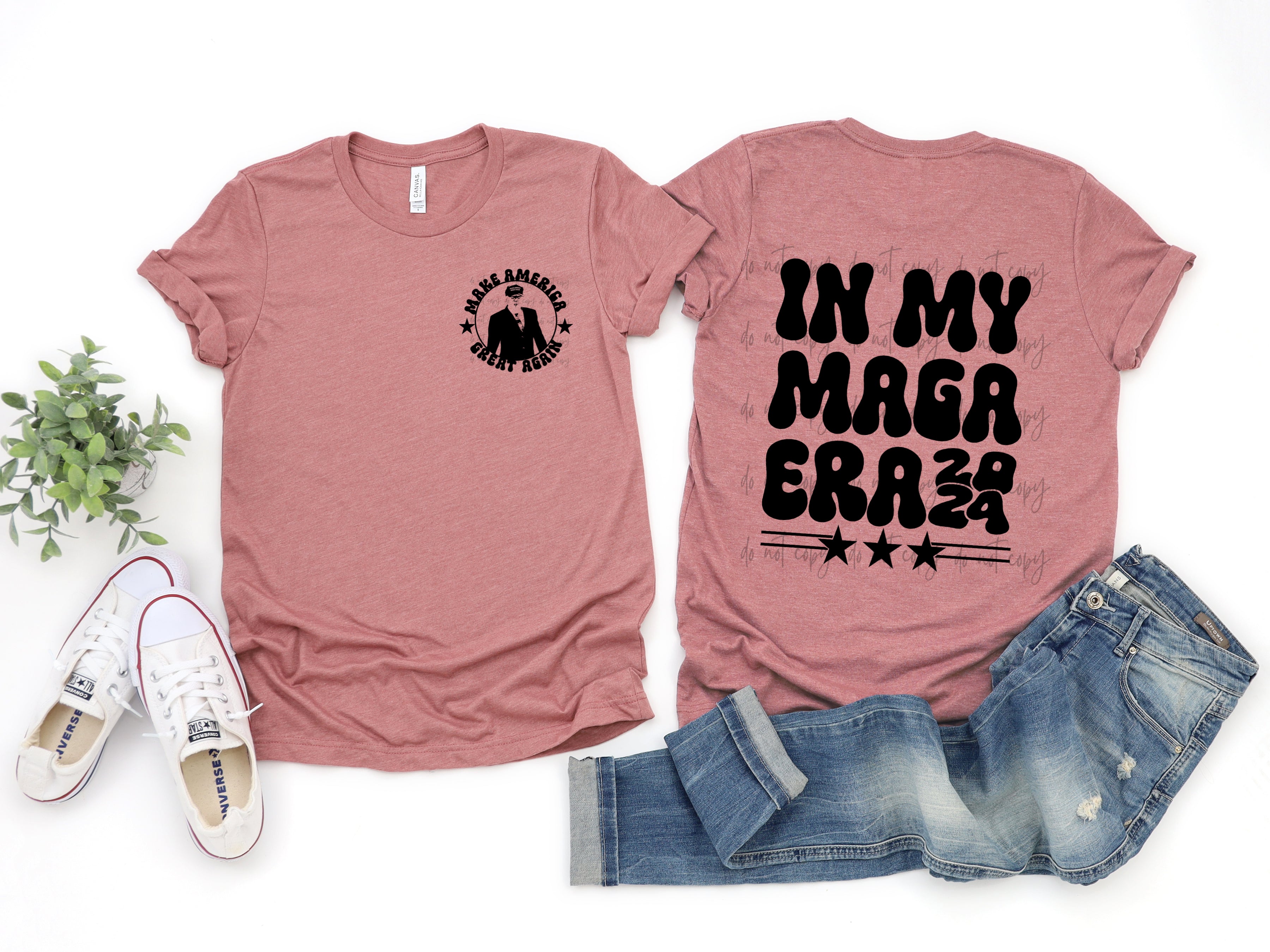 In My Maga Era Blk With Pocket TRANSFER – Sassy Sublimation & Screen Prints