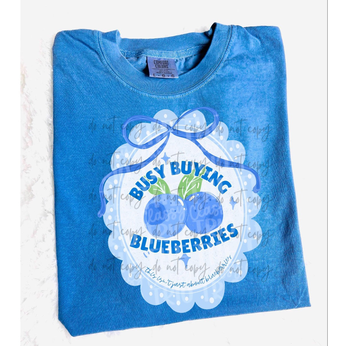 Busy Buying Blueberries TRANSFER – Sassy Sublimation & Screen Prints