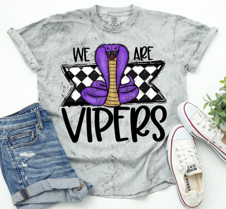 We Are Vipers Purple TRANSFER – Sassy Sublimation & Screen Prints