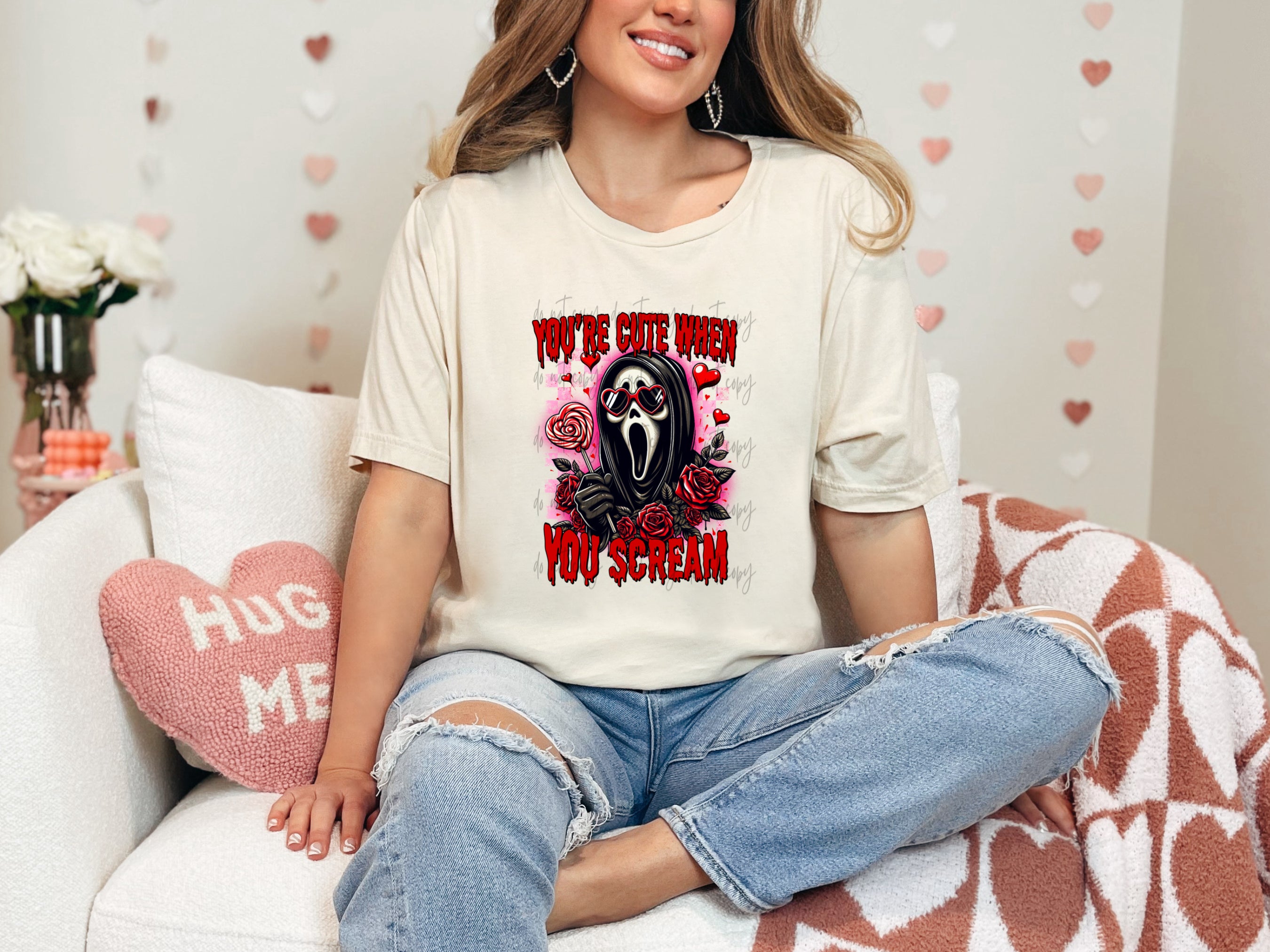 You’re Cute When You Scream Checkered TRANSFER – Sassy Sublimation ...