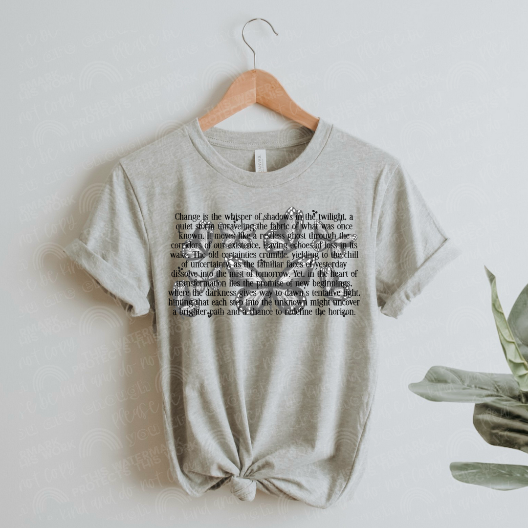Change Is The Whisper Of Shadows With Butterflies TRANSFER SAL – Sassy ...