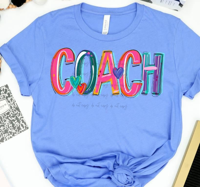 Coach Cheery Doodle TRANSFER – Sassy Sublimation & Screen Prints
