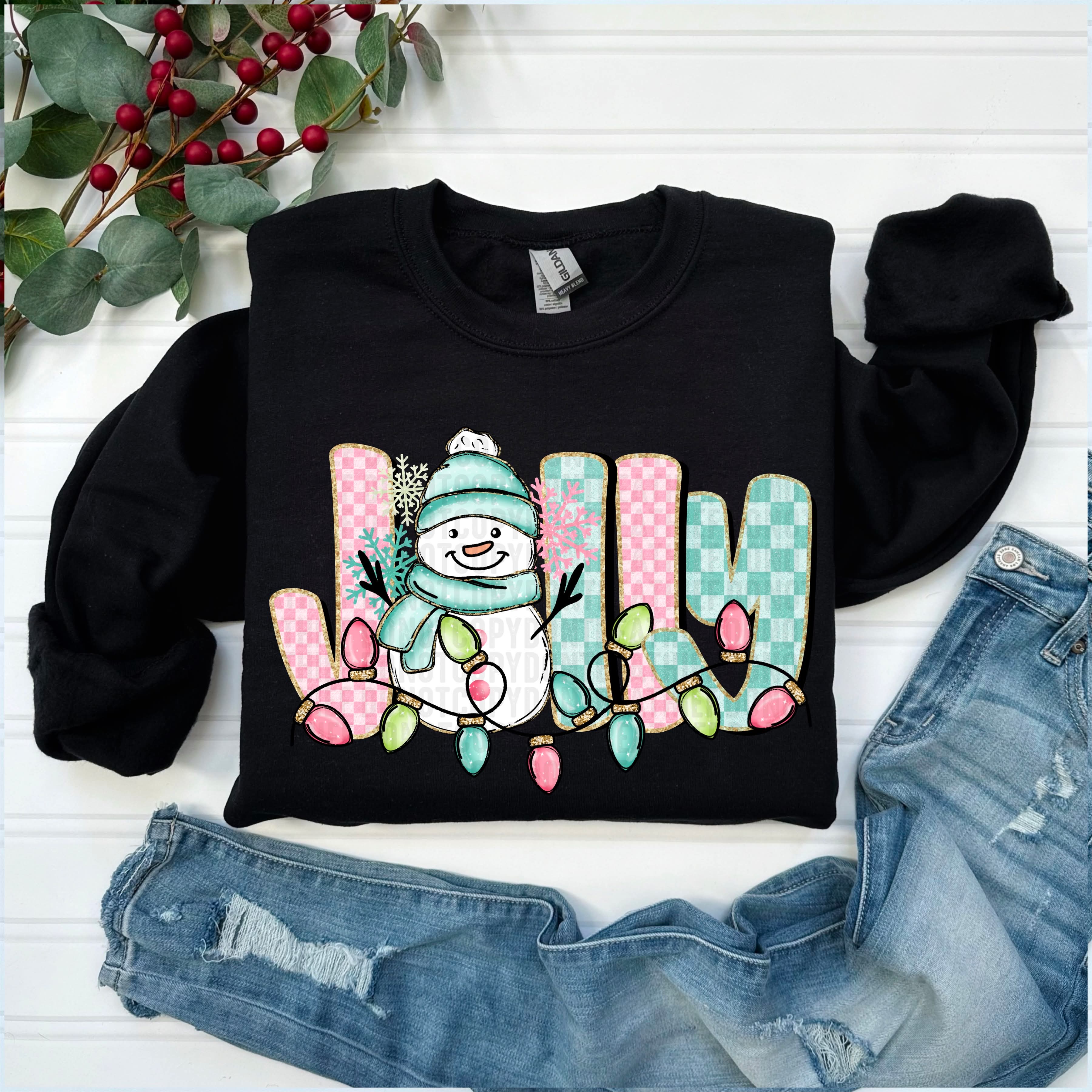 Jolly Snowman TRANSFER – Sassy Sublimation & Screen Prints
