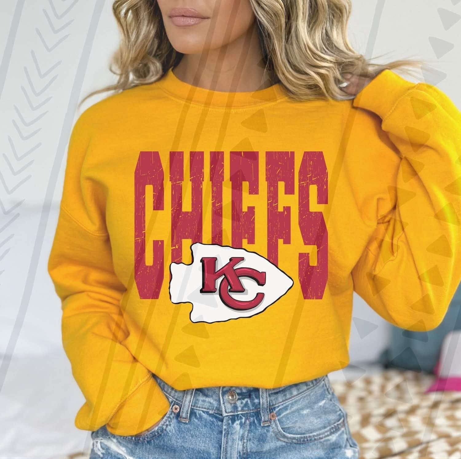Chiefs Distressed TRANSFER TGG JAN 25 – Sassy Sublimation & Screen Prints