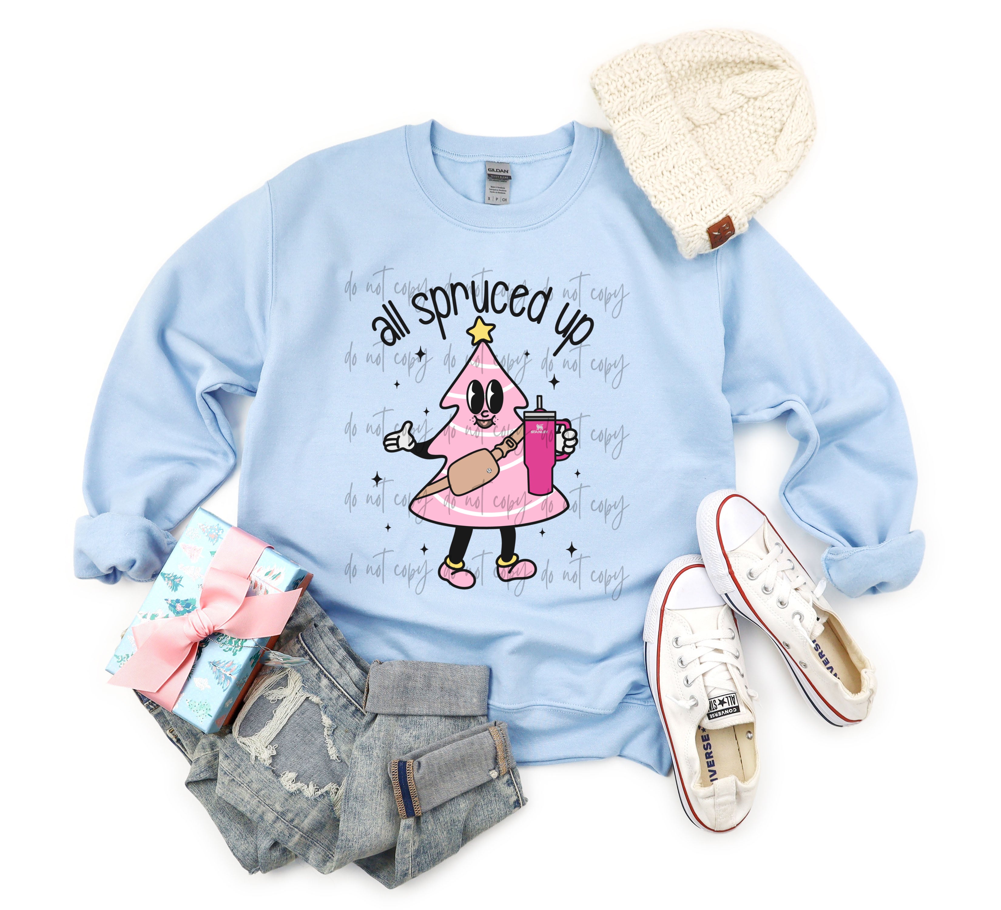 All Spruced Up TRANSFER – Sassy Sublimation & Screen Prints