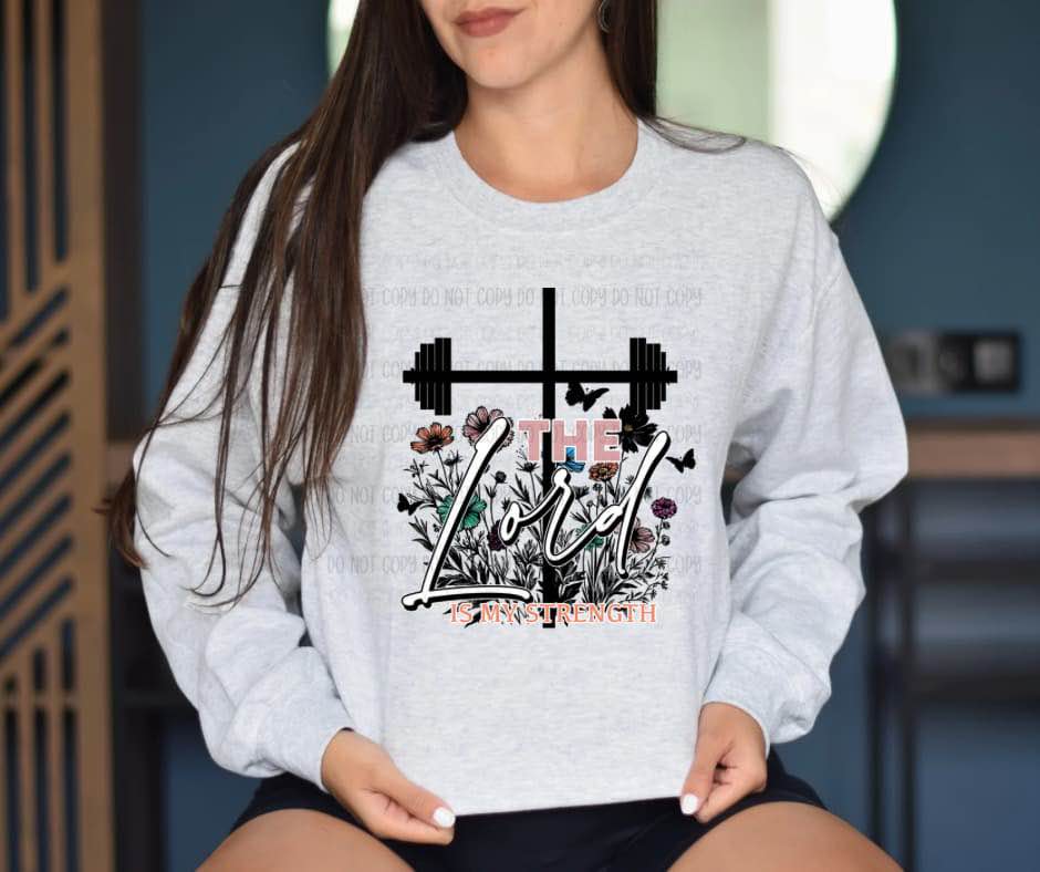 The Lord Is My Strength Flowers TRANSFER SCG – Sassy Sublimation ...