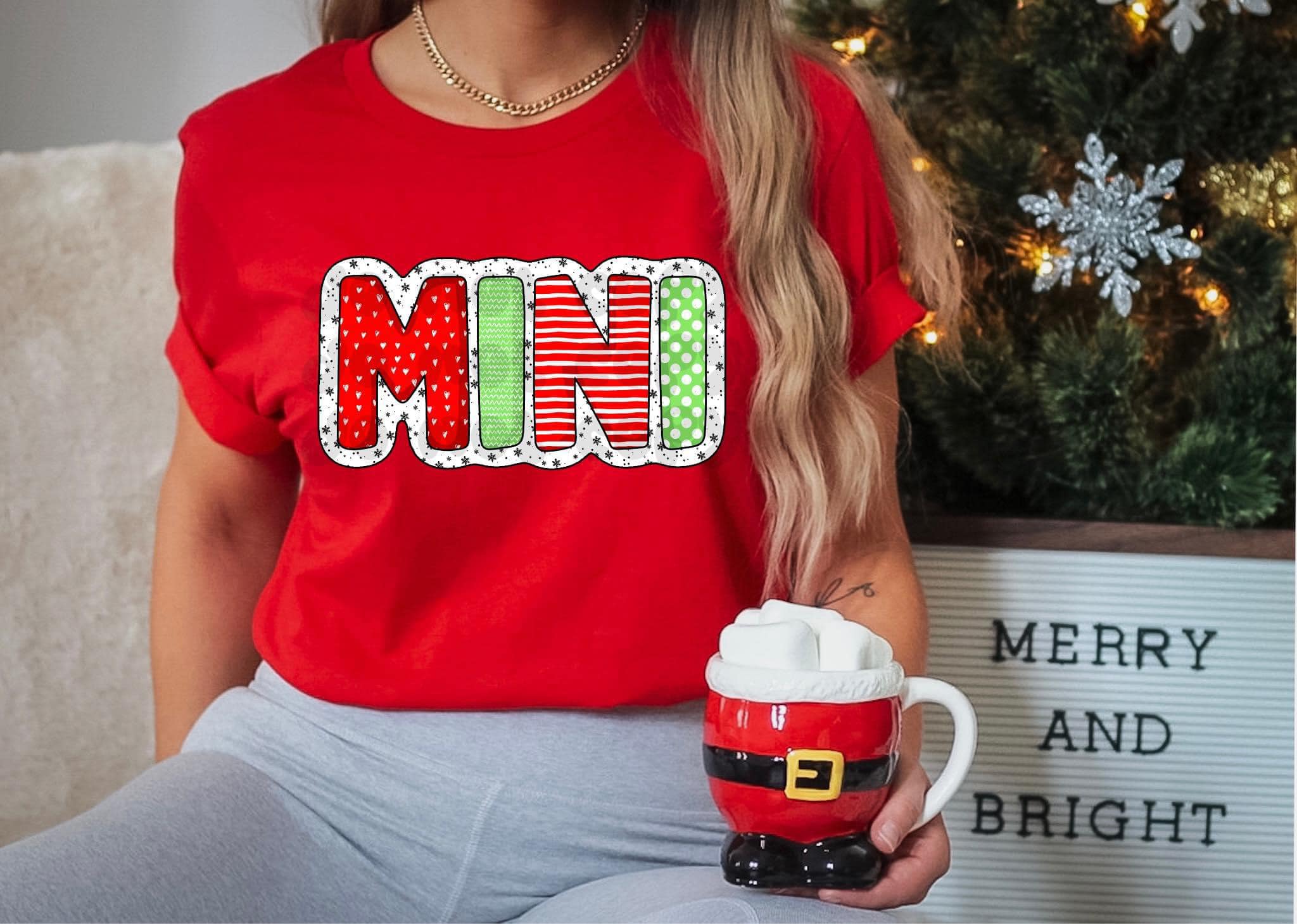 Mini Red and Green Alpha TRANSFER CST – Sassy Sublimation & Screen Prints