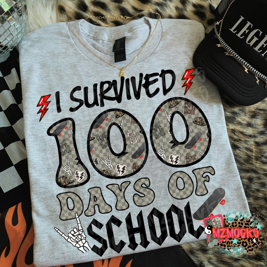 I Survived 100 Days of School Camo TRANSFER MZM JAN 26 – Sassy ...