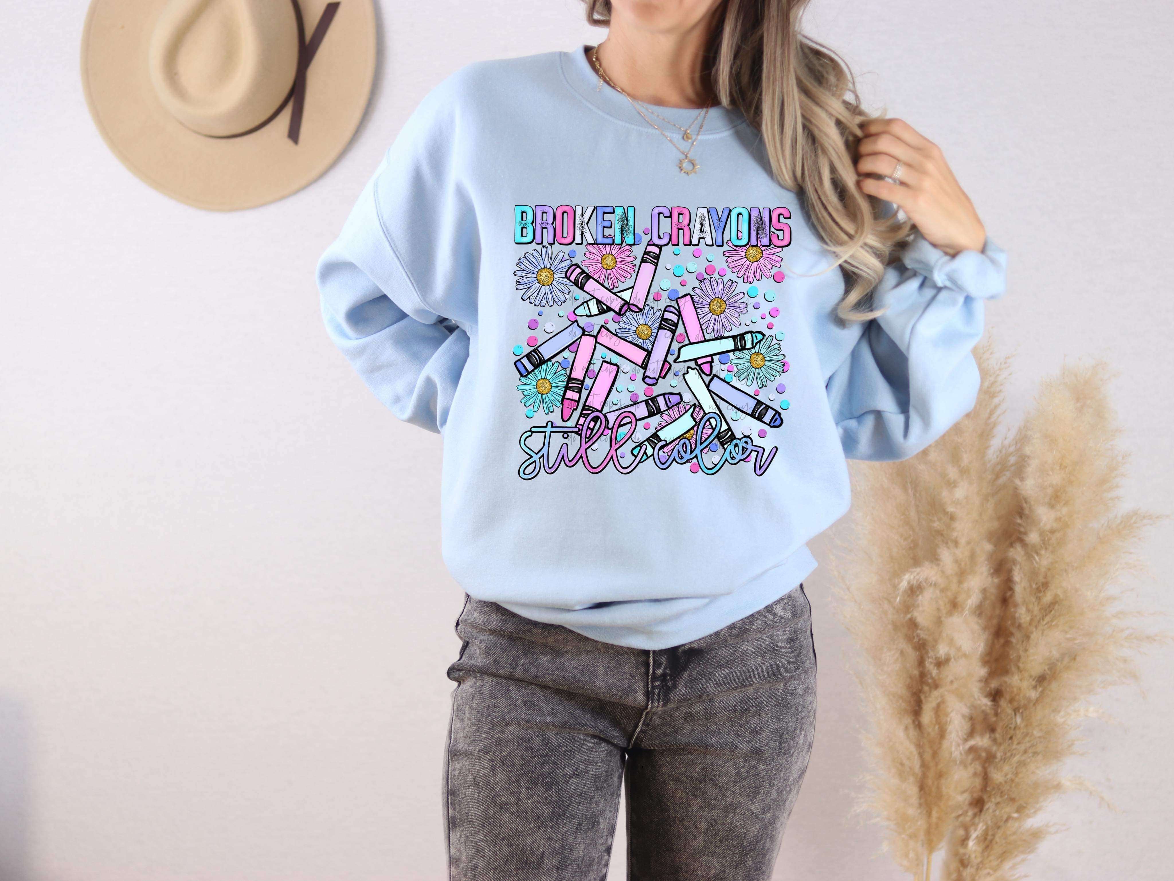 Broken Crayons Still Color Purple TRANSFER – Sassy Sublimation & Screen ...