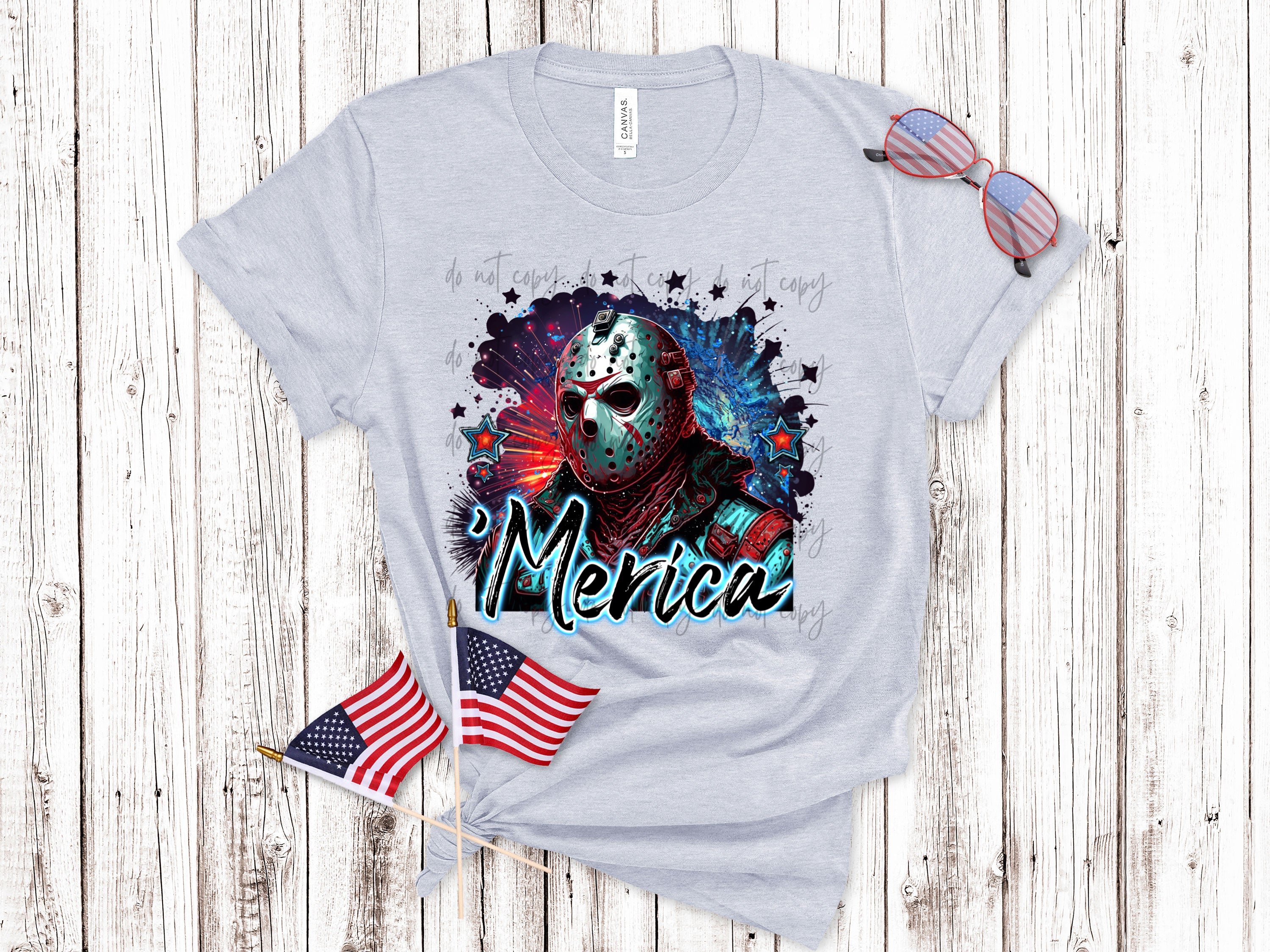 ‘Merica Jason TRANSFER – Sassy Sublimation & Screen Prints