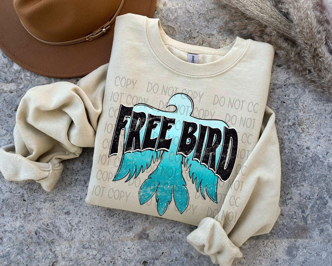 Free Bird Blue TRANSFER – Sassy Sublimation & Screen Prints
