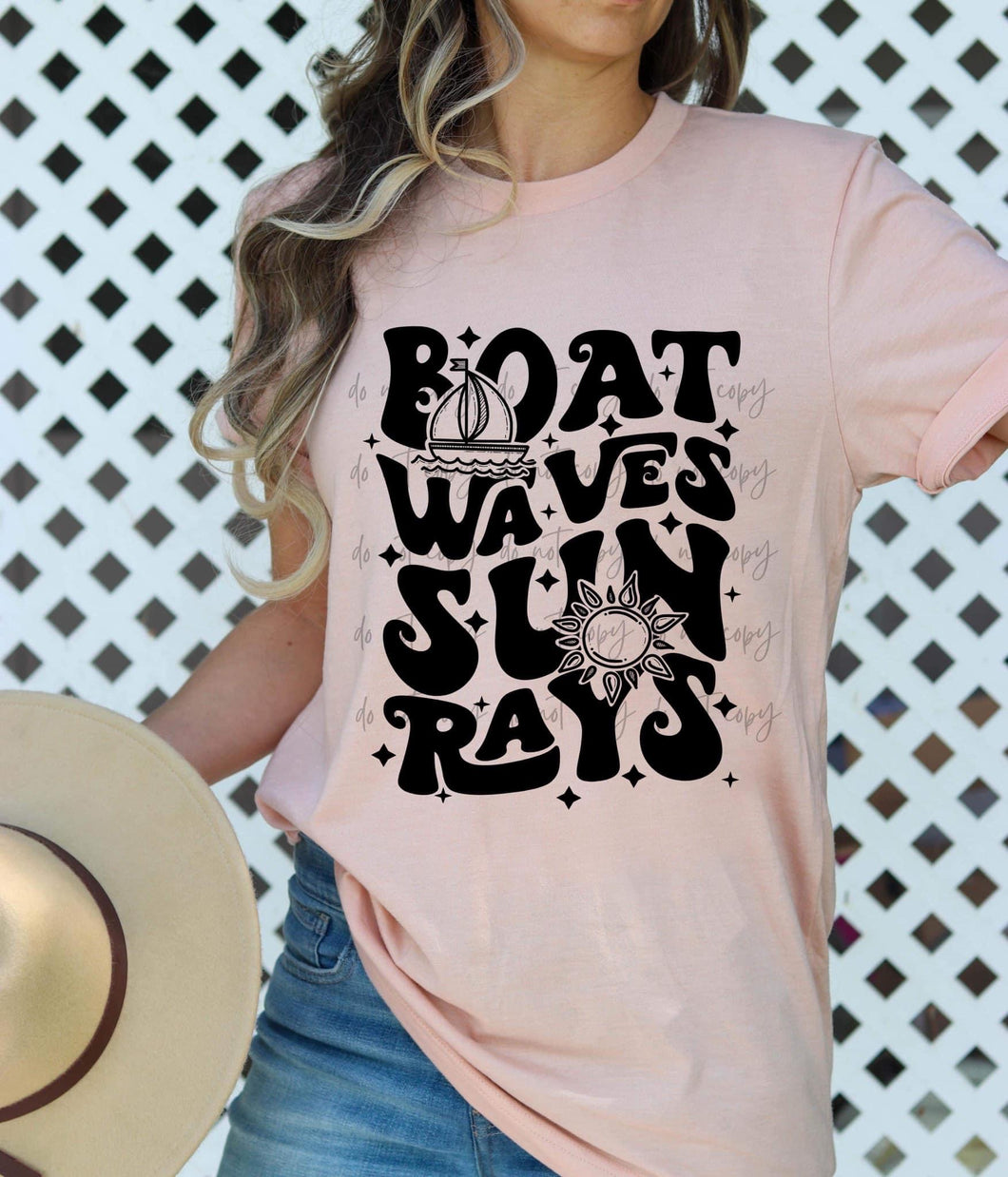 Boat Waves Sun Rays TRANSFER – Sassy Sublimation & Screen Prints