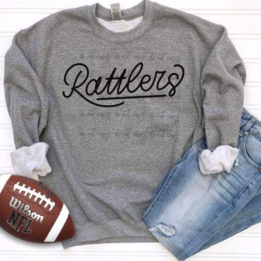 Hand Lettered Rattlers TRANSFER – Sassy Sublimation & Screen Prints