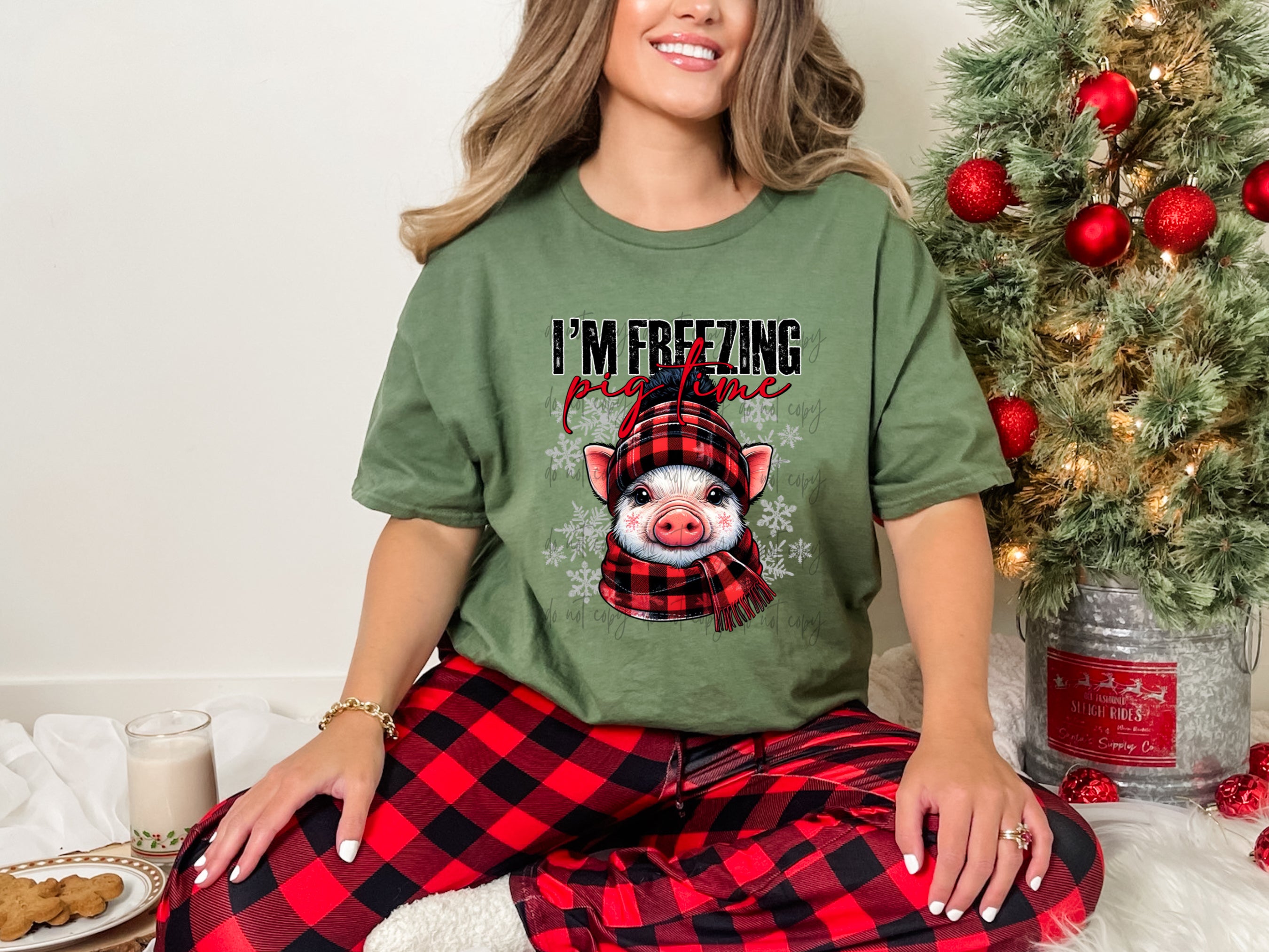 I’m Freezing Pig Time TRANSFER – Sassy Sublimation & Screen Prints