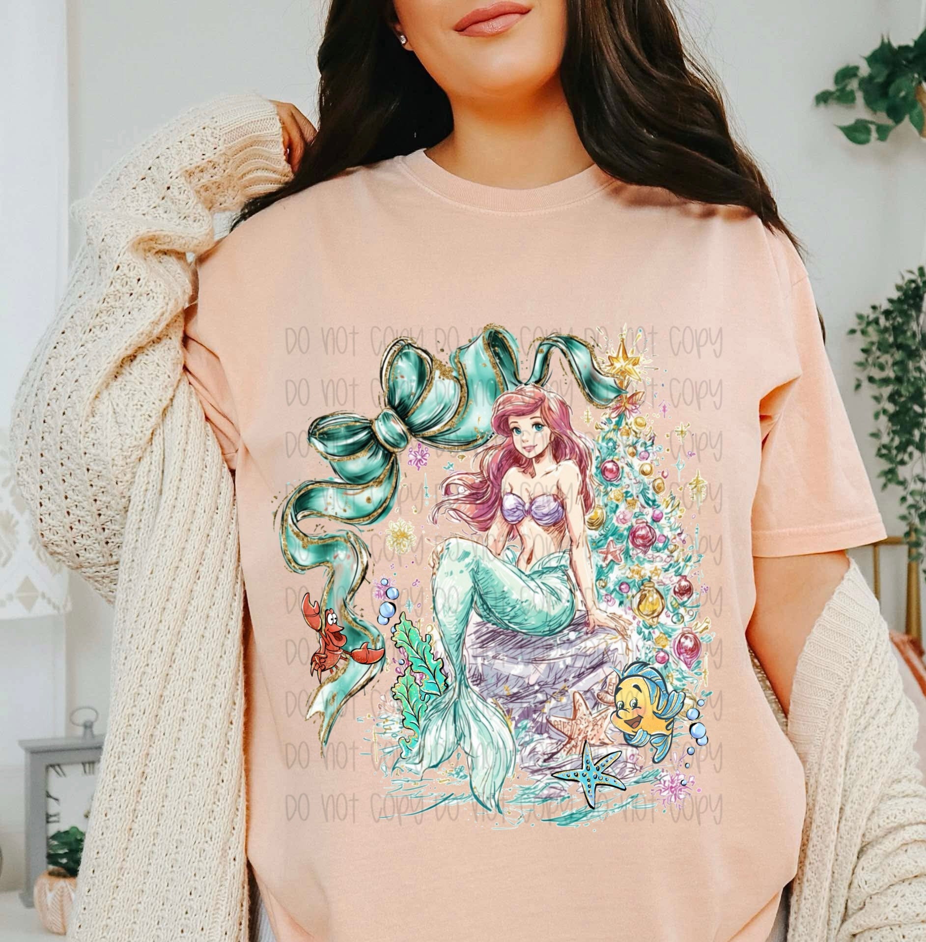 Mermaid Christmas Bow TRANSFER SSD OCT 25 COQUETTE CHRISTMAS COLLAB RH ...