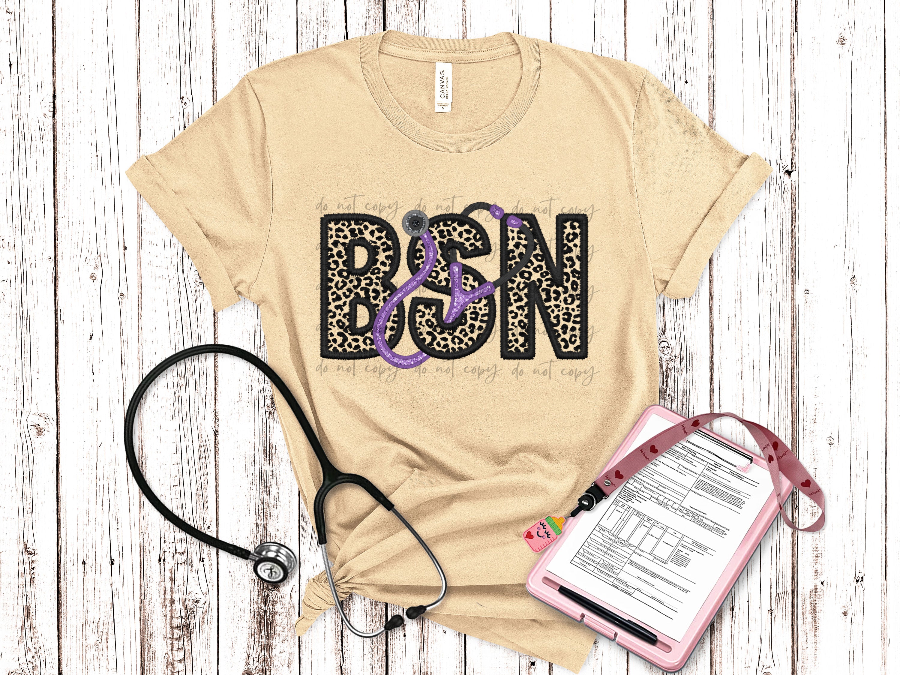 BSN Leopard Faux Embroidery Sequin TRANSFER – Sassy Sublimation ...