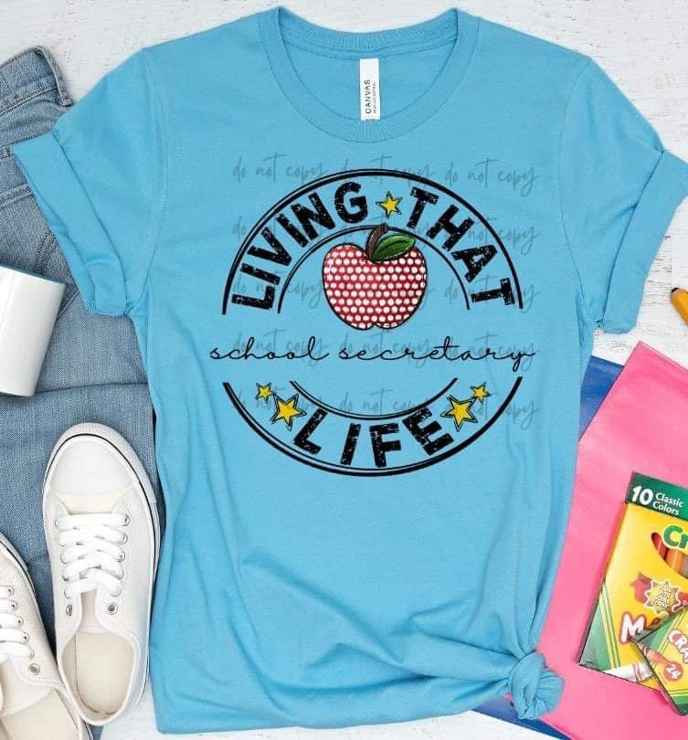 Living That School Secretary Life Apple TRANSFER – Sassy Sublimation ...