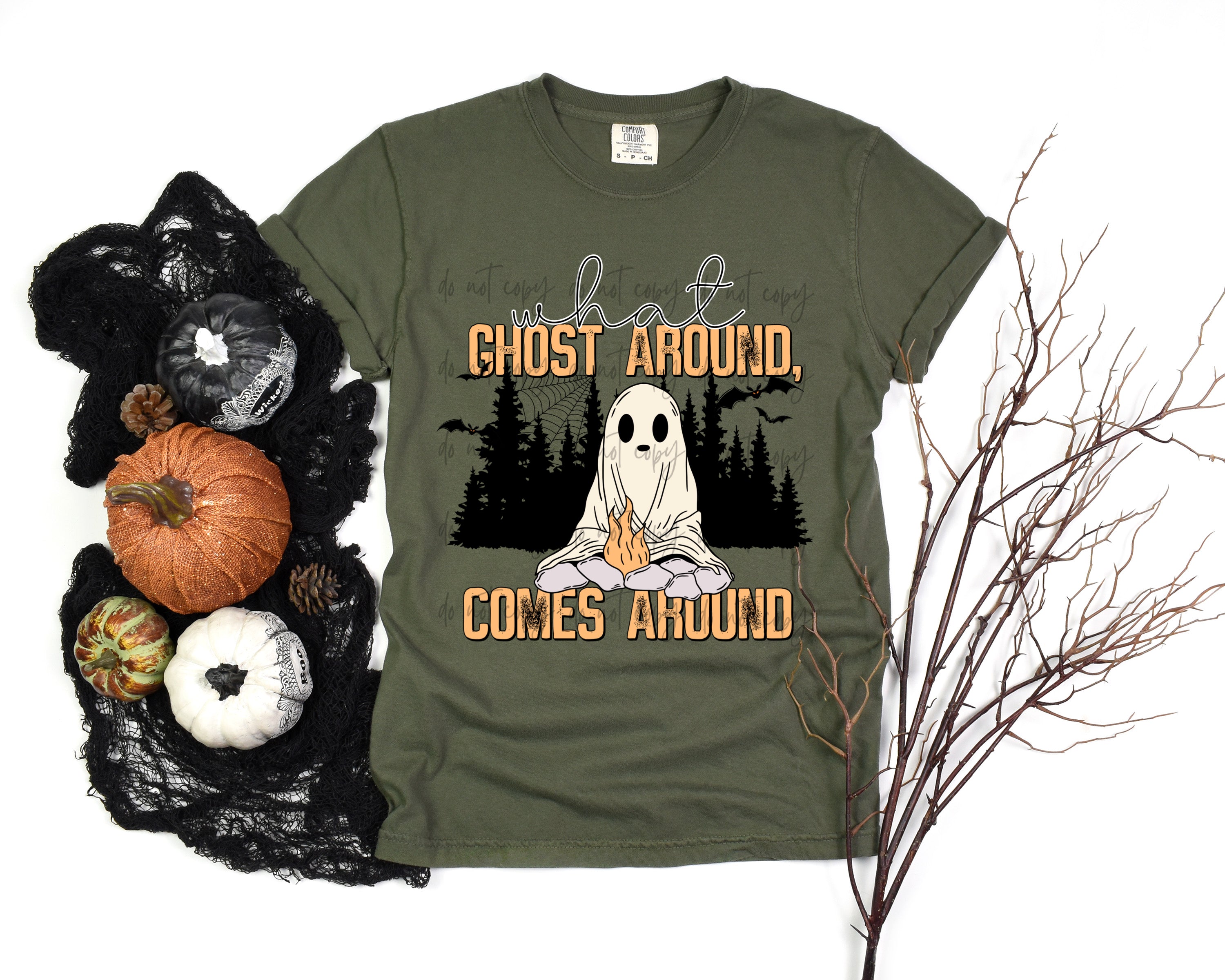 What Ghost Around Comes Around TRANSFER – Sassy Sublimation & Screen Prints