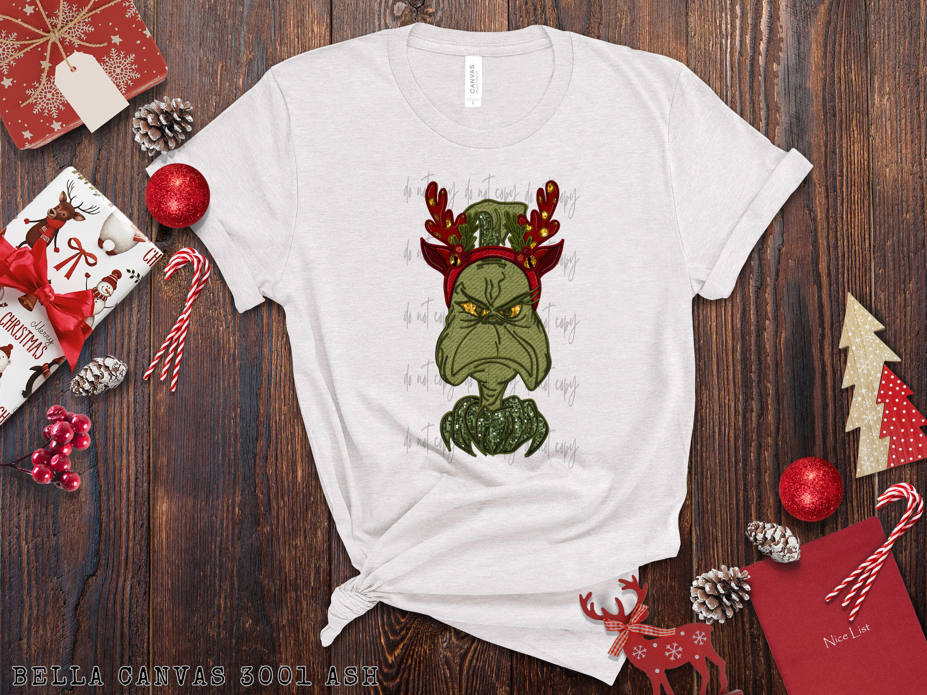 Green Guy Faux Embroidery Sequin TRANSFER – Sassy Sublimation & Screen ...