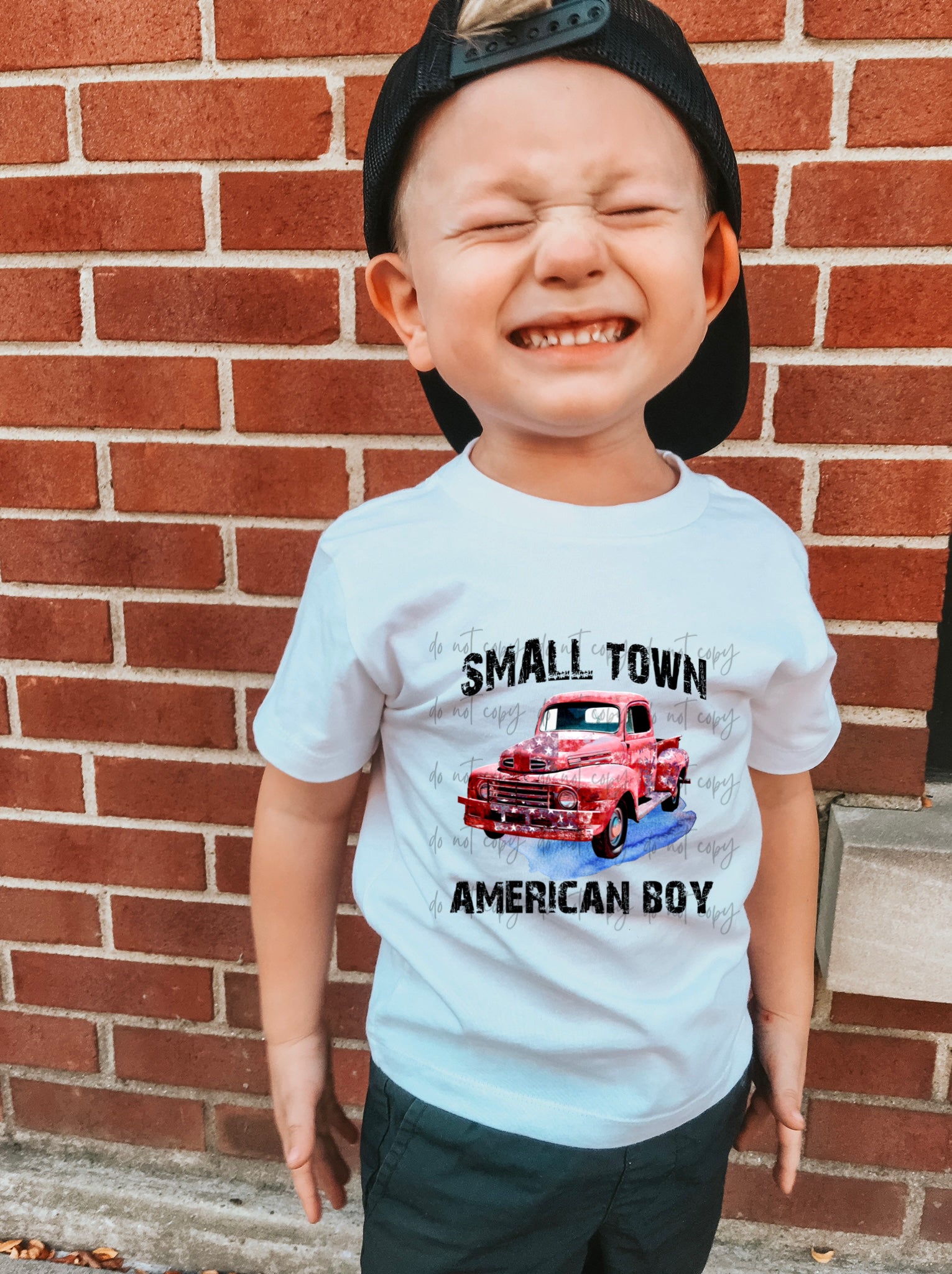 Small Town American Boy TRANSFER – Sassy Sublimation & Screen Prints