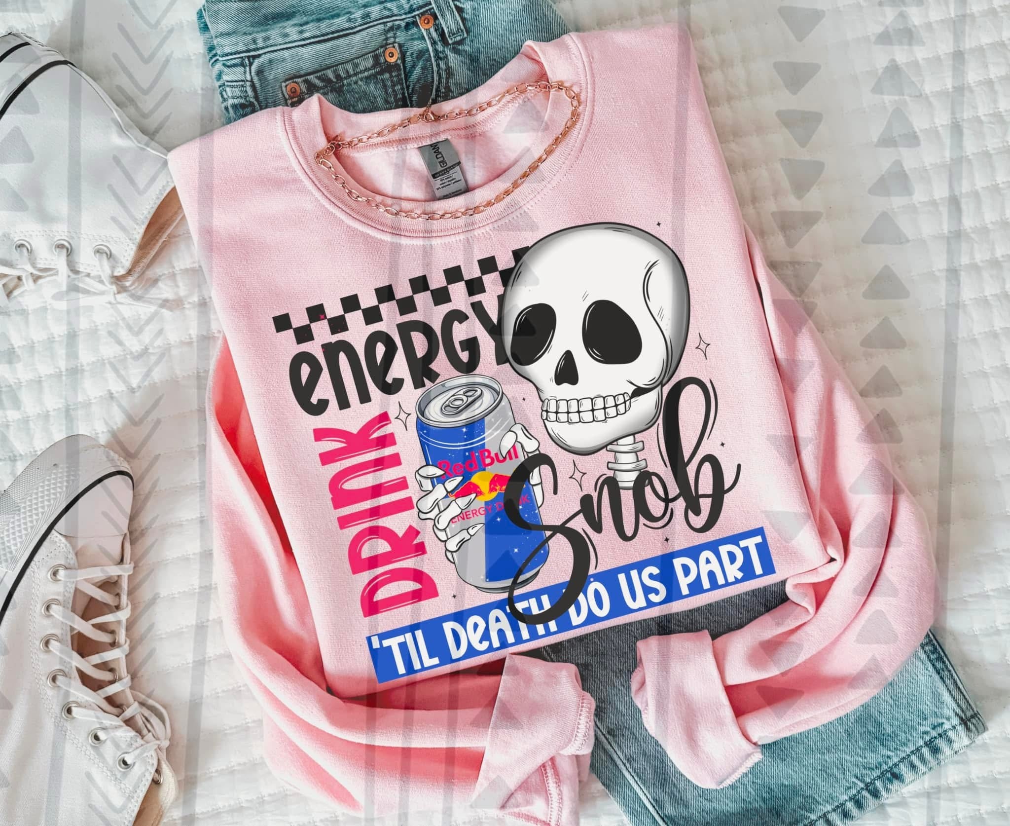 Energy Drink Snob Blue Red_ull TRANSFER TGG – Sassy Sublimation ...