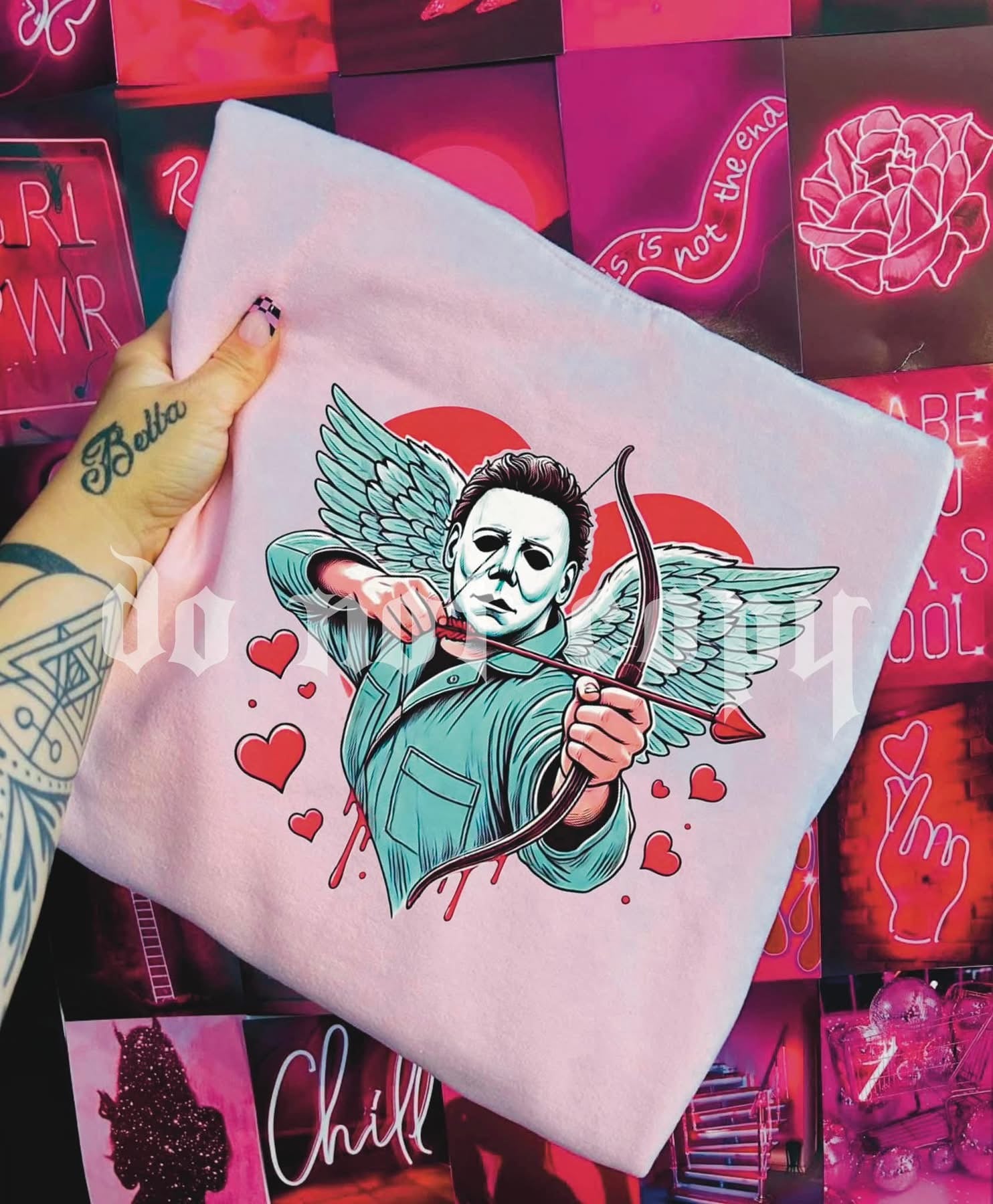 Pink Michael Cupid Wings TRANSFER PPD – Sassy Sublimation & Screen Prints