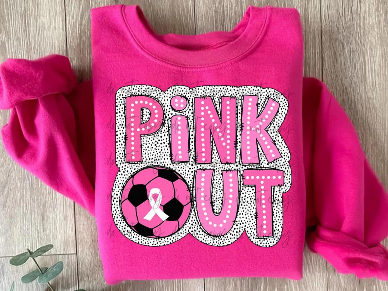 Pink Out Soccer Dotted TRANSFER – Sassy Sublimation & Screen Prints