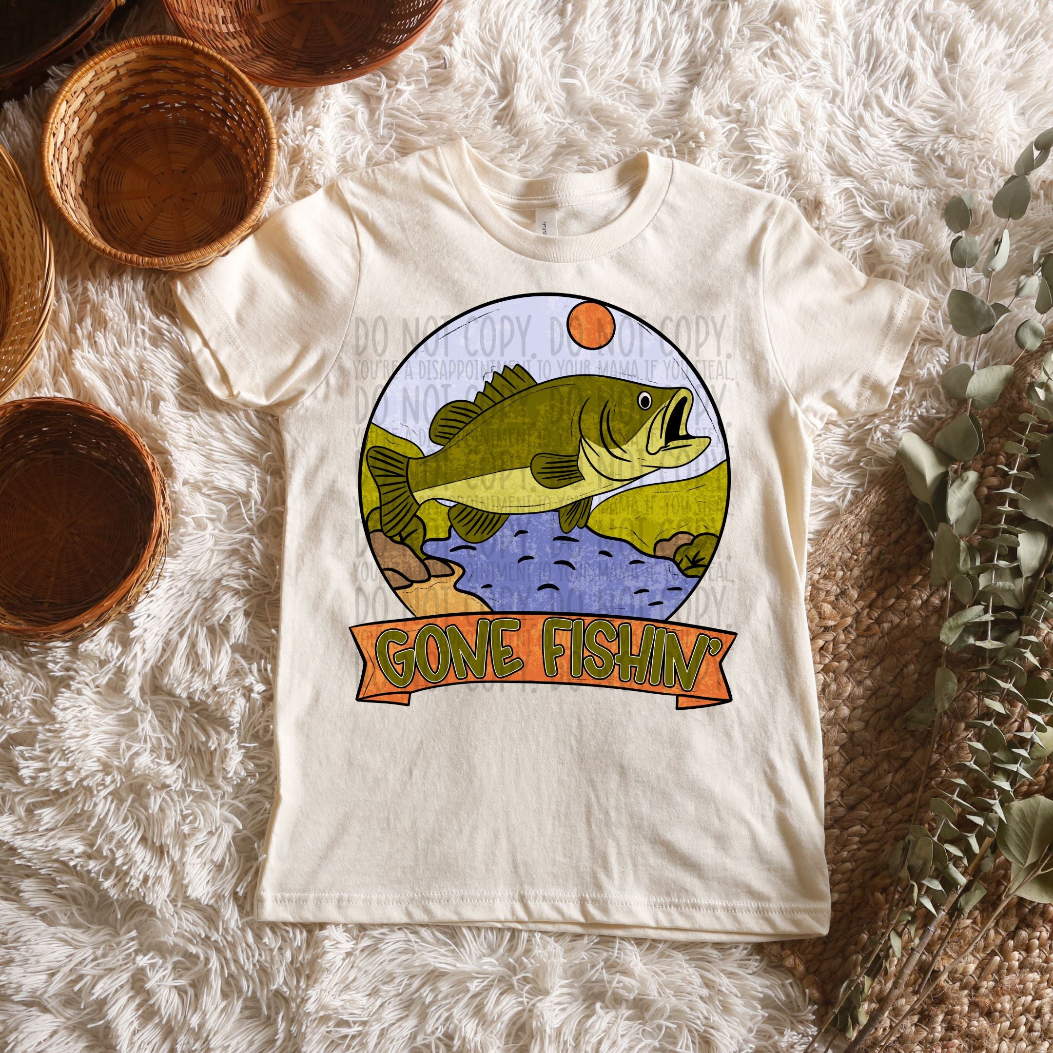 Gone Fishing TRANSFER SWD MAY – Sassy Sublimation & Screen Prints