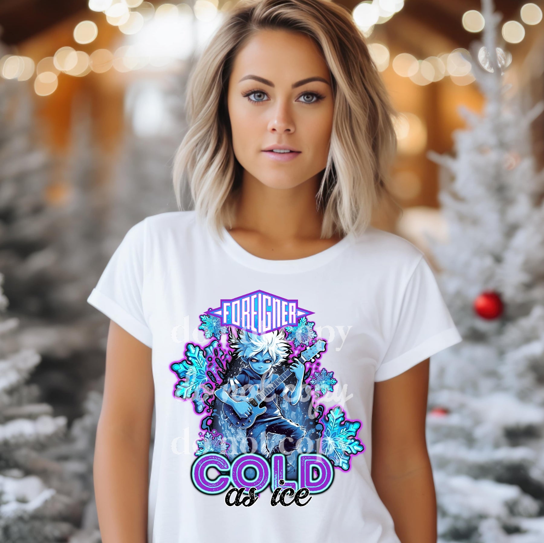 Fore_gner Cold As Ice TRANSFER – Sassy Sublimation & Screen Prints