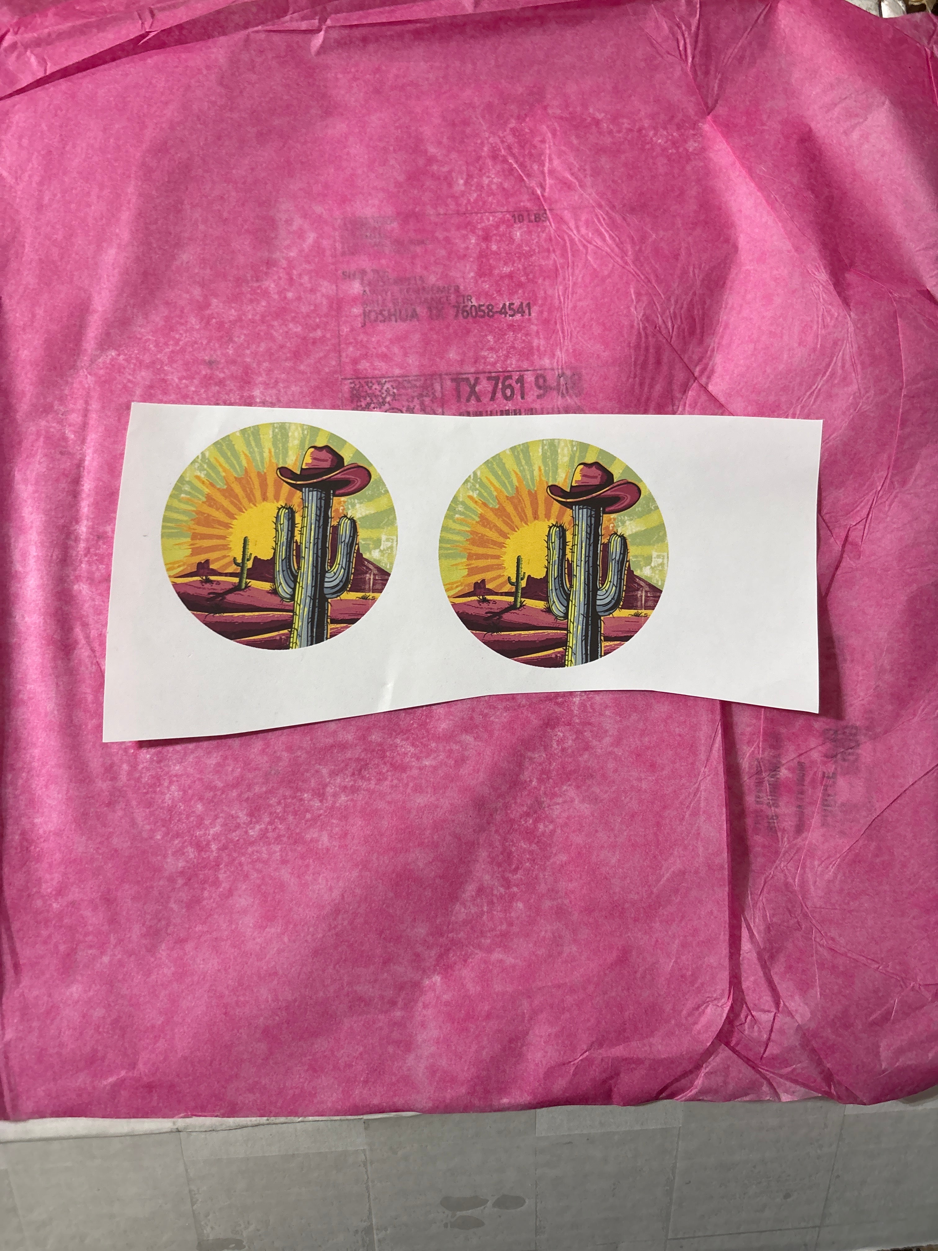 Western Sunset RTS SUB COASTER TRANSFER – Sassy Sublimation & Screen Prints