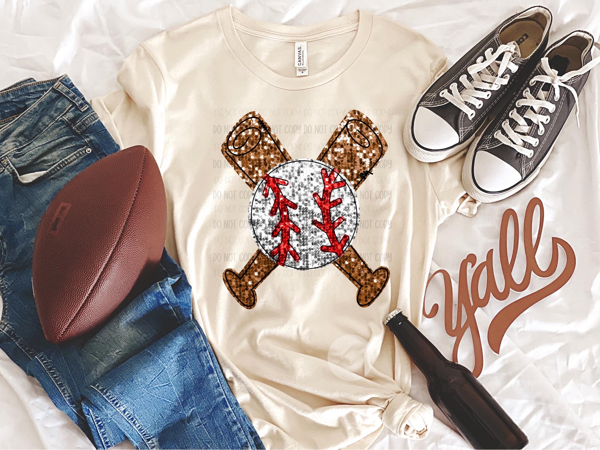 Glitter Sequin Baseball Bats TRANSFER – Sassy Sublimation & Screen Prints