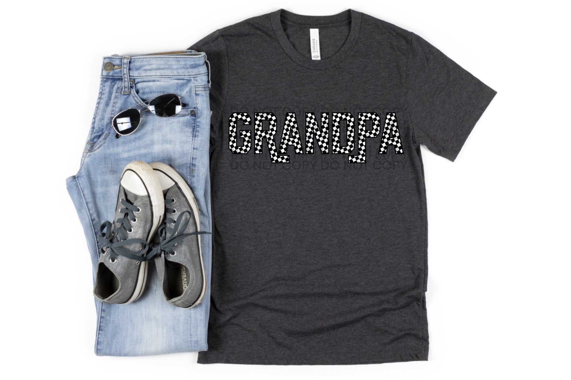 Grandpa Checkered TRANSFER – Sassy Sublimation & Screen Prints