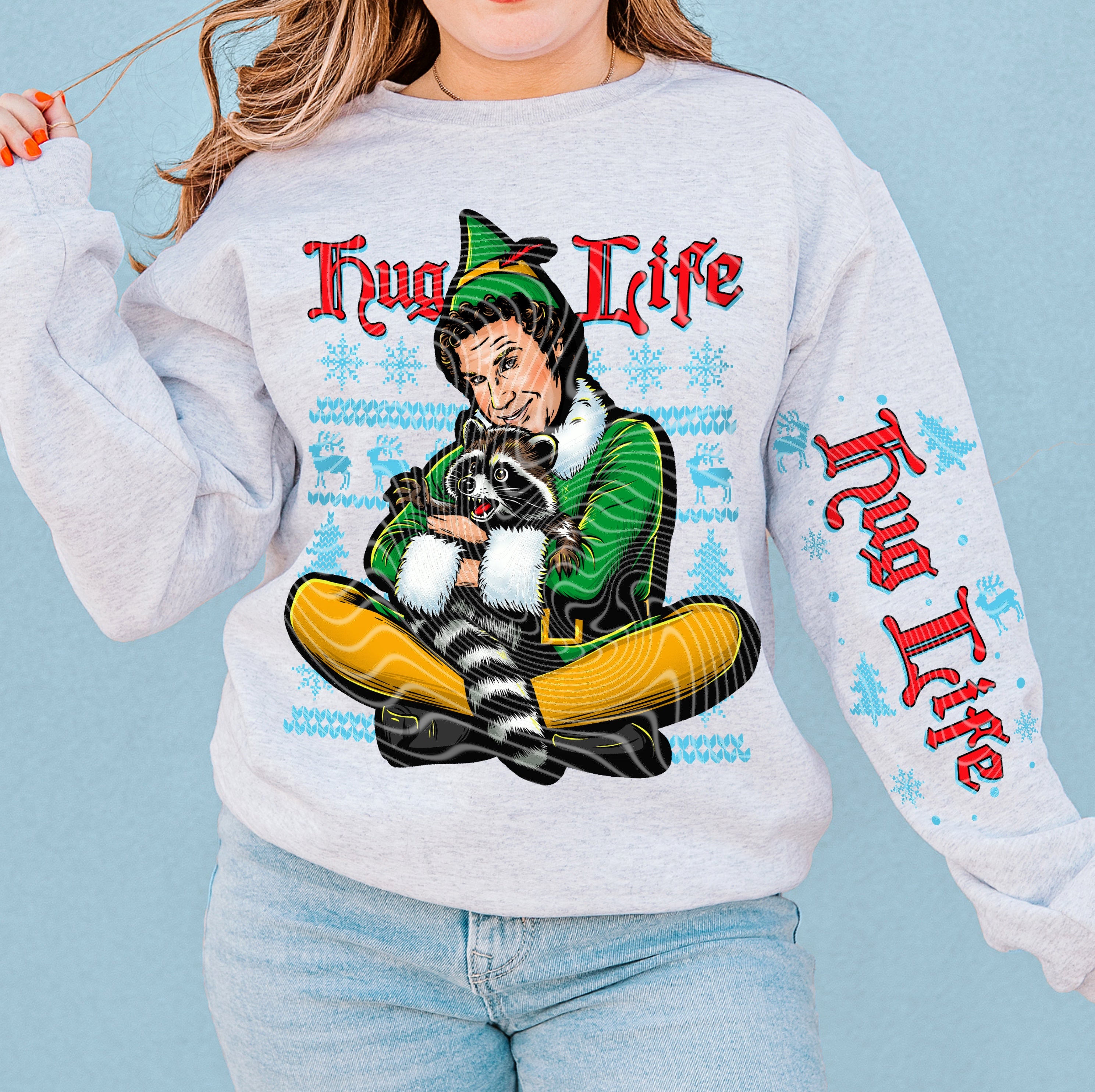 Thug Life Elf SLEEVE OPTION TRANSFER GRAVITEE – Sassy Sublimation ...