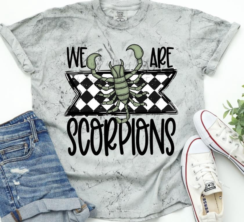We Are Scorpions TRANSFER – Sassy Sublimation & Screen Prints