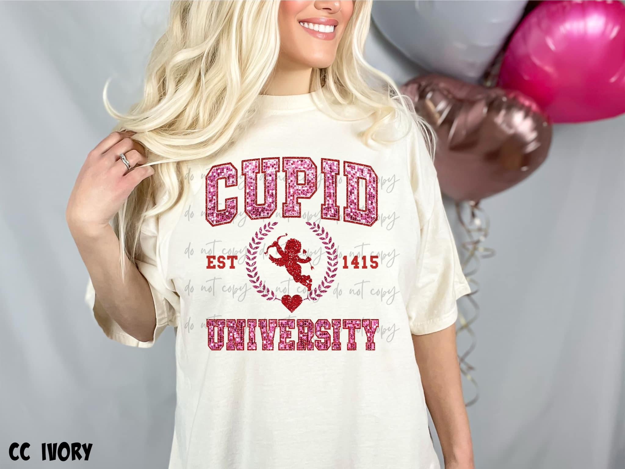 Cupid University TRANSFER – Sassy Sublimation & Screen Prints