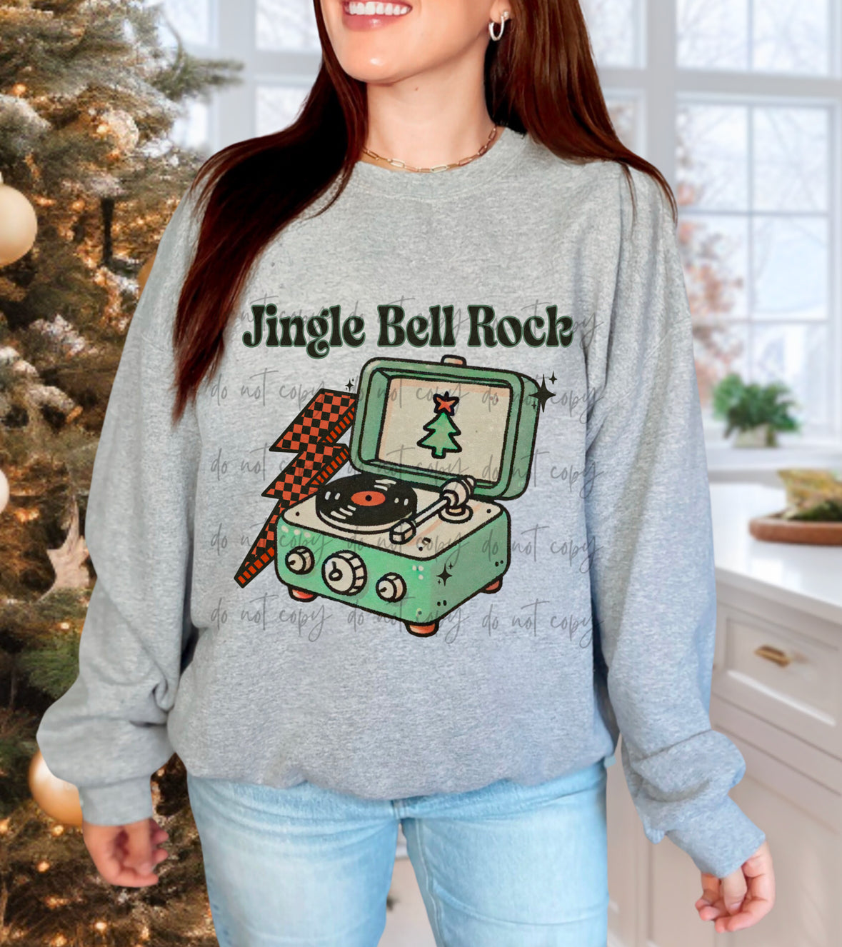 Jingle Bell Record Player TRANSFER SAV – Sassy Sublimation & Screen Prints