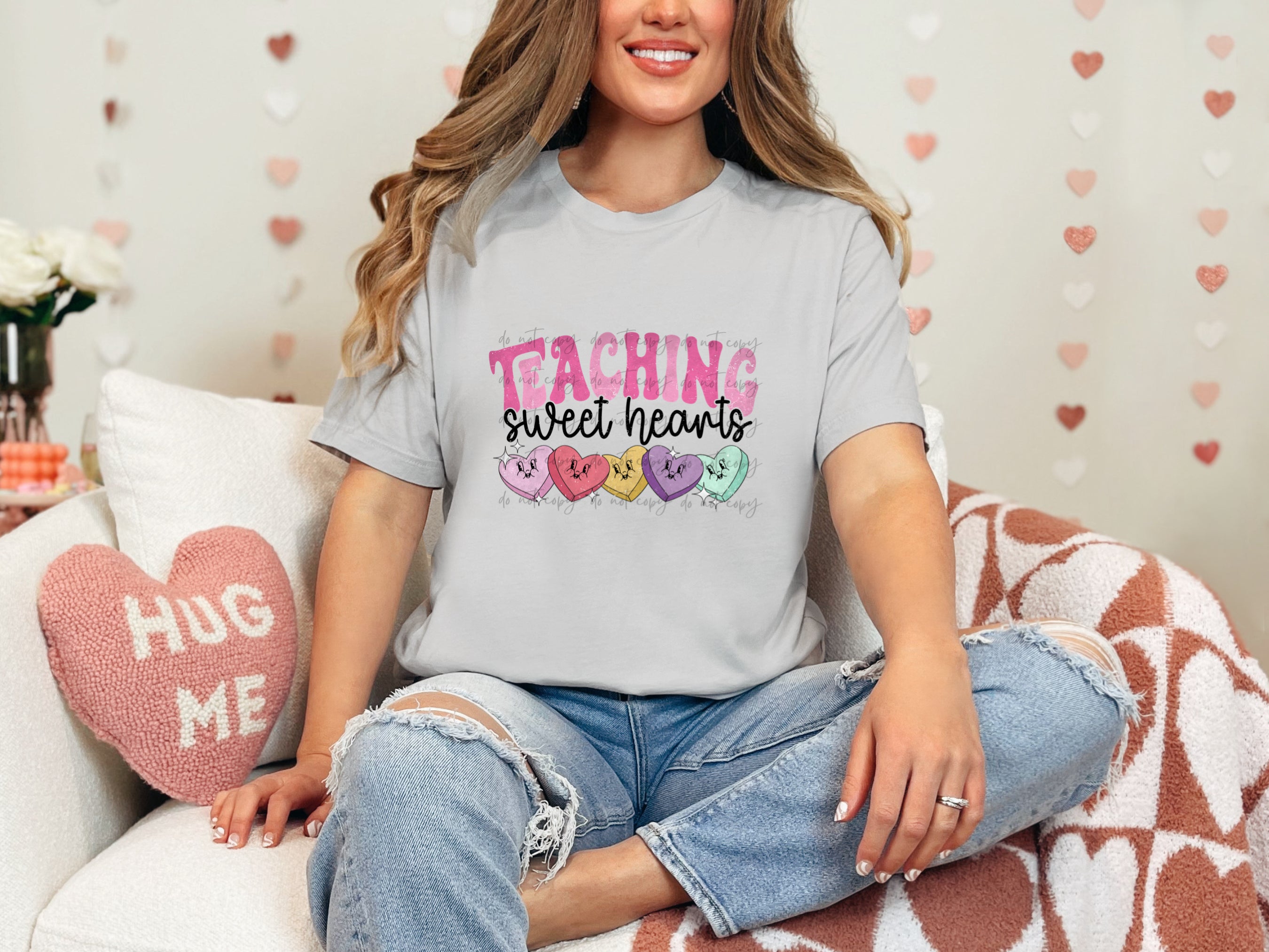 Teaching Sweethearts Retro Candy Hearts TRANSFER – Sassy Sublimation ...