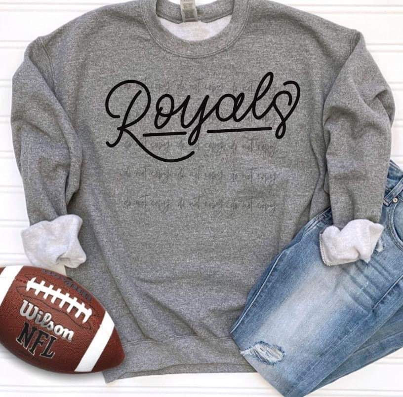 Hand Lettered Royals TRANSFER – Sassy Sublimation & Screen Prints