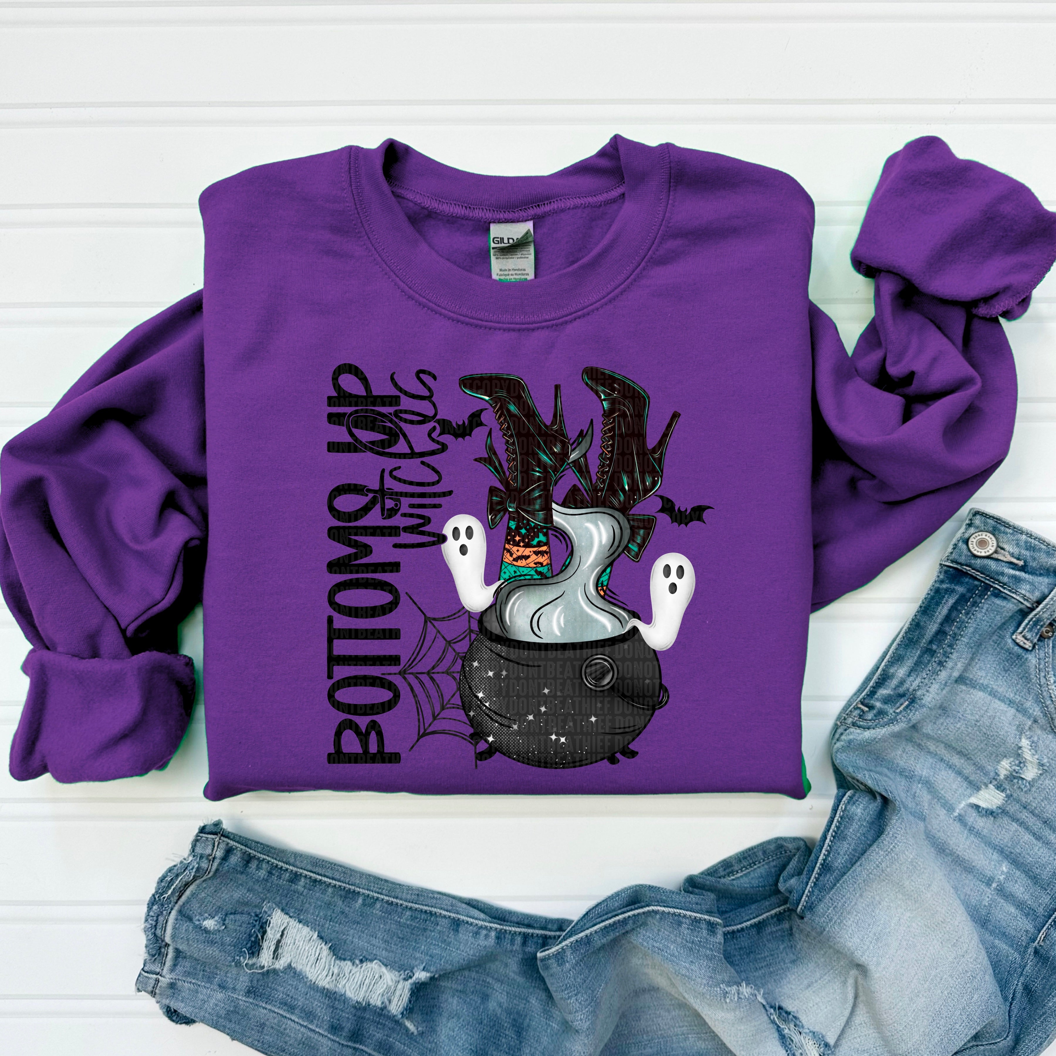 Bottoms Up Witches - boots / ghost | TRANSFER sdd – Sassy Sublimation ...