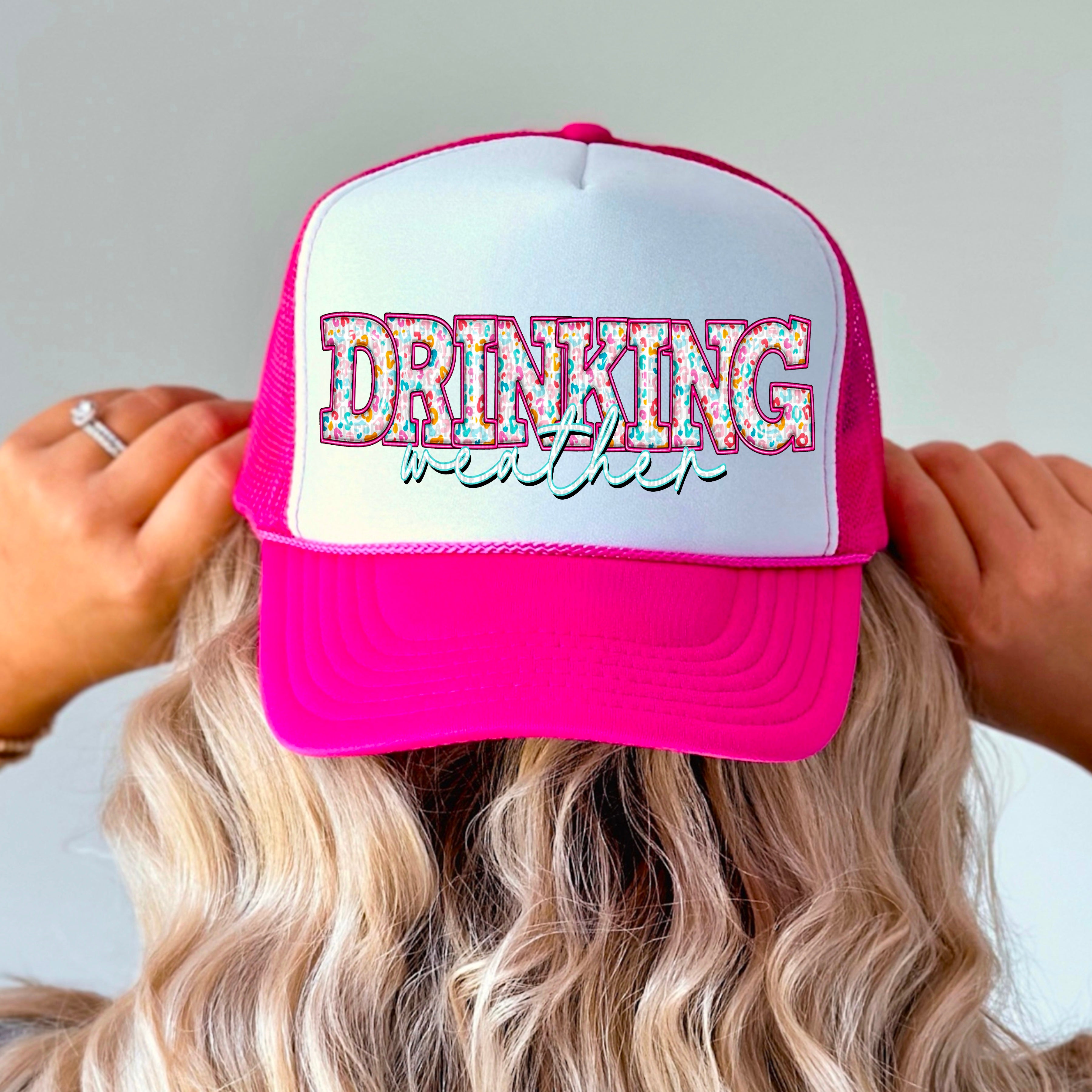 Drinking Weather 5” DTF HAT TRANSFER – Sassy Sublimation & Screen Prints