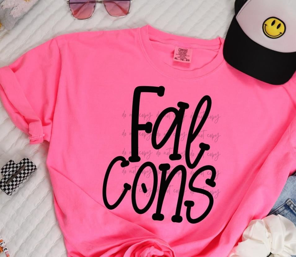 Falcons Funky Serif TRANSFER – Sassy Sublimation & Screen Prints